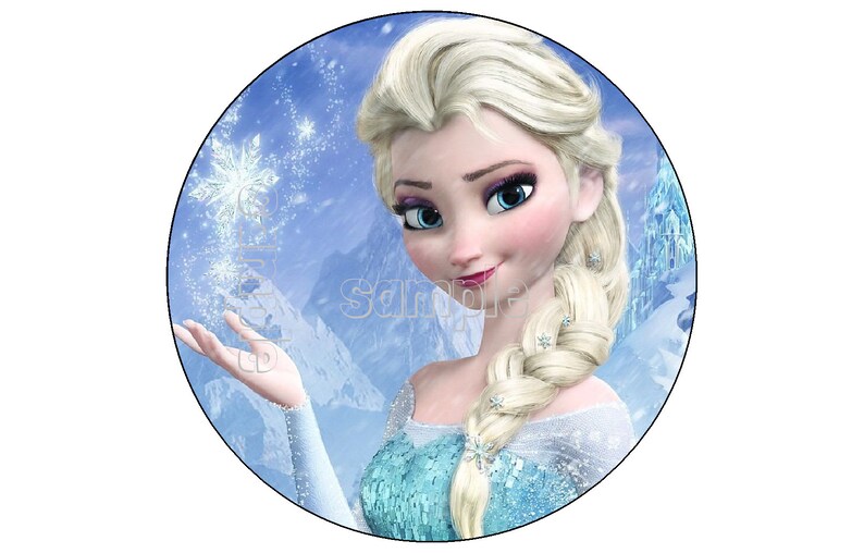 ELSA Edible Cake decoration frosting sheet image topper | Etsy