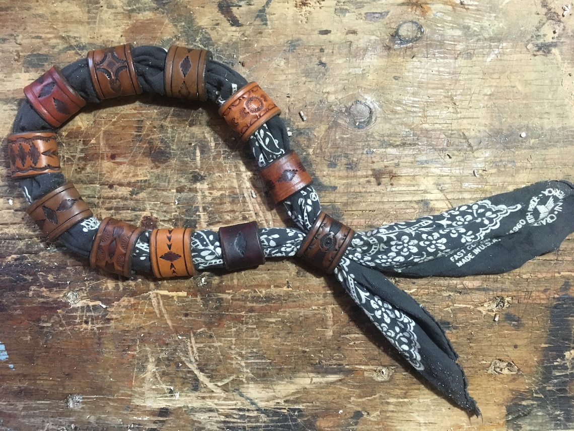 Handmade Leather Scarf Slide - Etsy