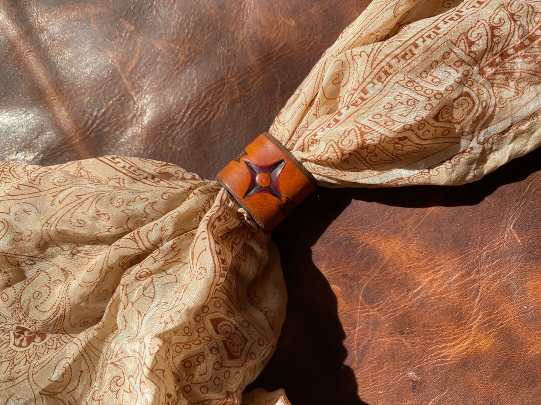 Handmade Leather Scarf Slide - Etsy