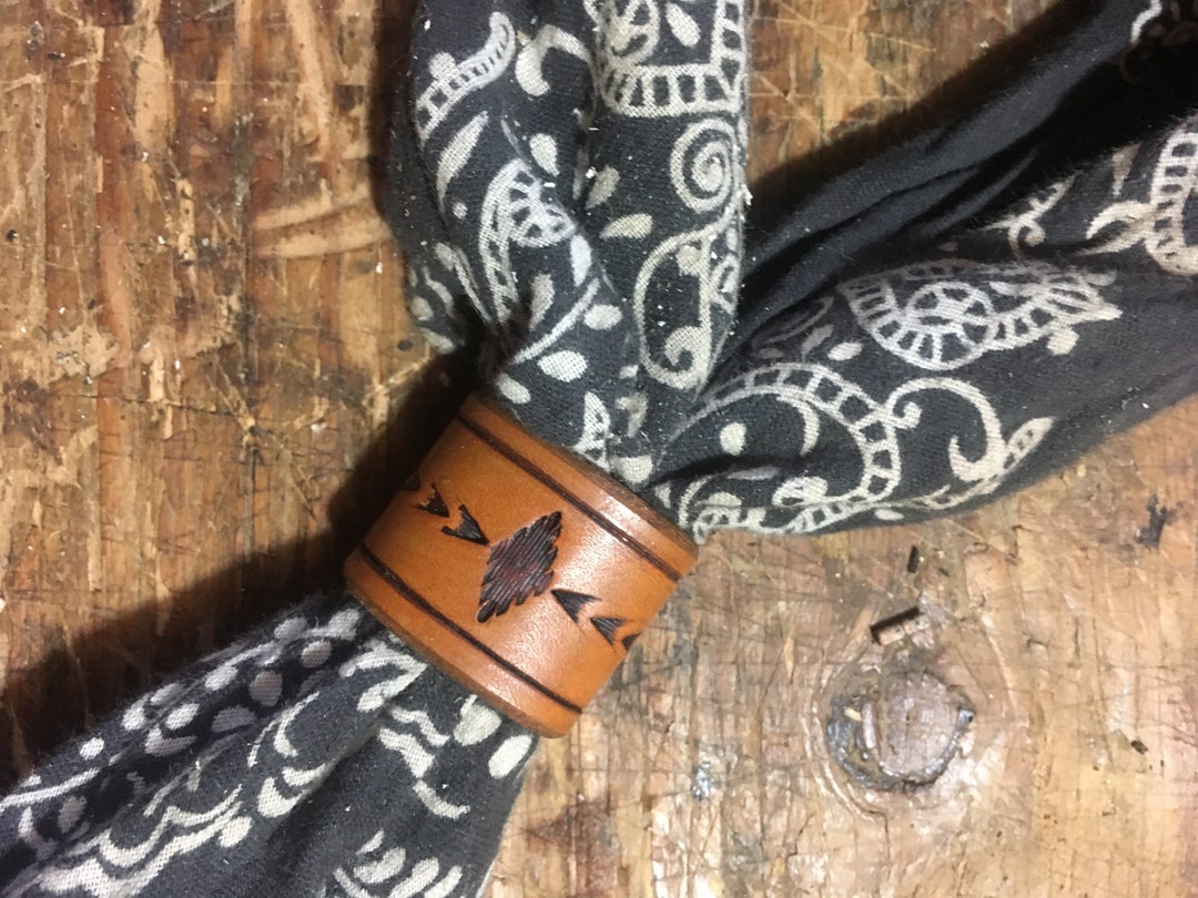 Handmade Leather Scarf Slide - Etsy