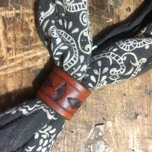 Handmade Leather Scarf Slide - Etsy