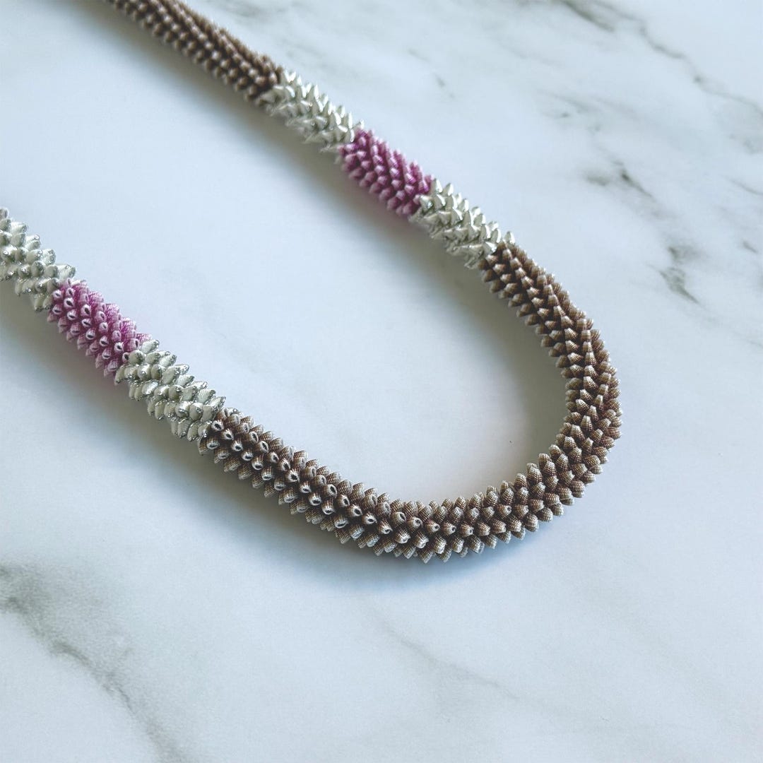 Ribbon Lei - Like Shell Lei With Kukui Nuts - Hawaiian Craft, for Hula ...