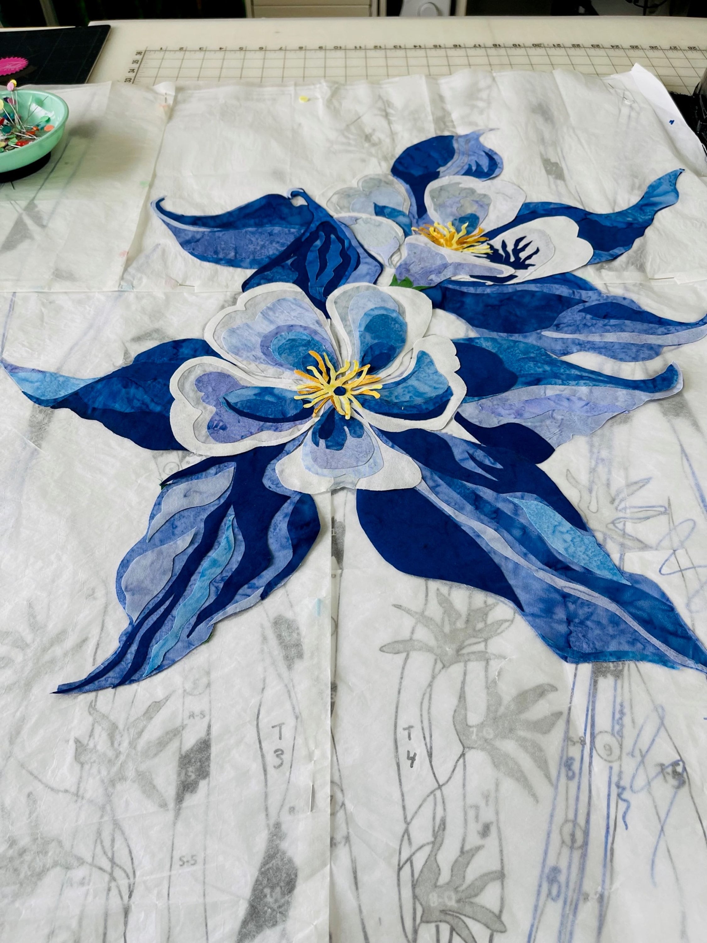 Columbine Kit Fabulous Fusible Flowers by Melinda Bula Designs - Etsy