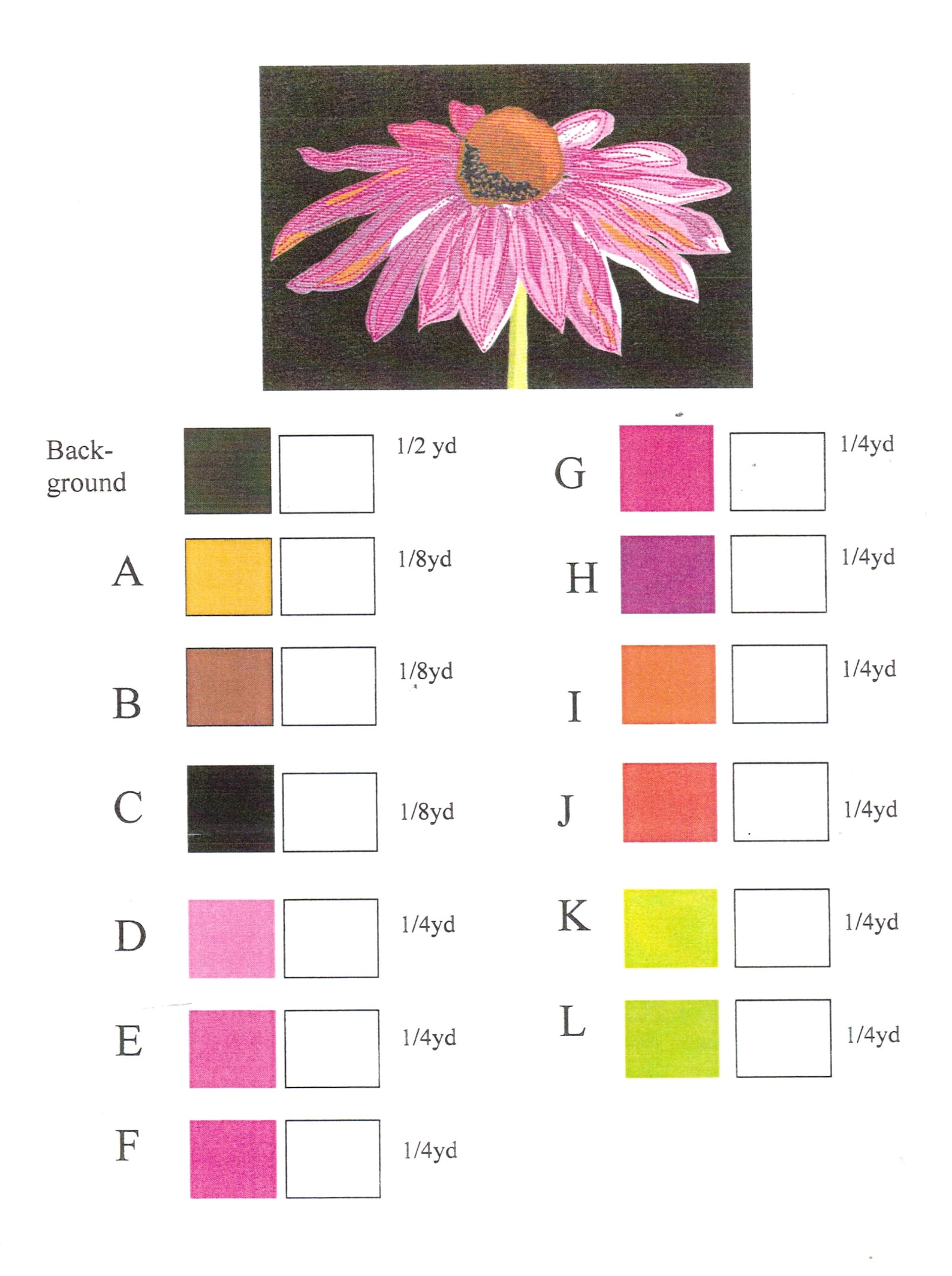 Coneflower Pattern Fabulous Fusible Flowers by Melinda Bula - Etsy