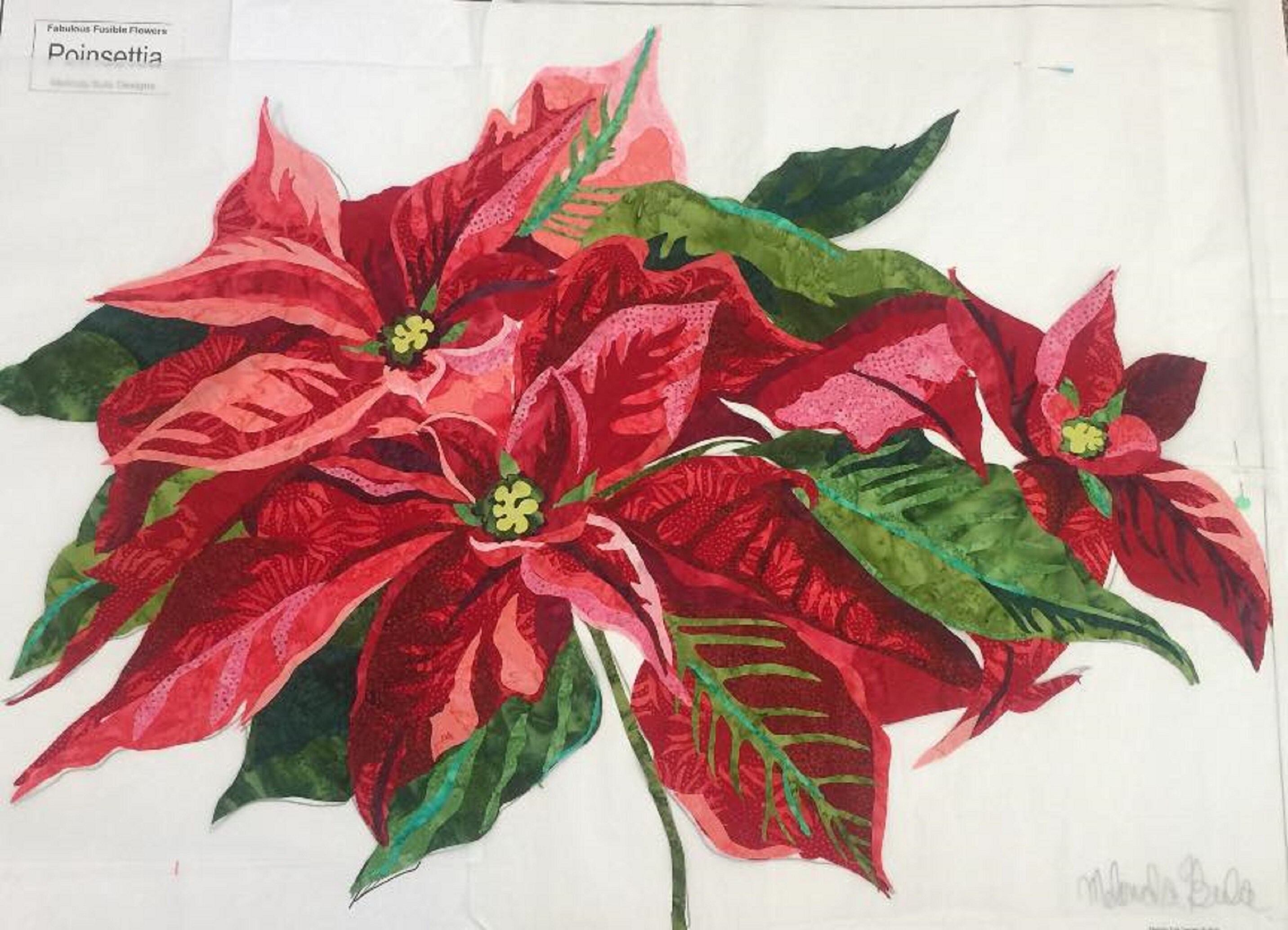Poinsettia Kit Fabulous Fusible Flowers by Melinda Bula - Etsy