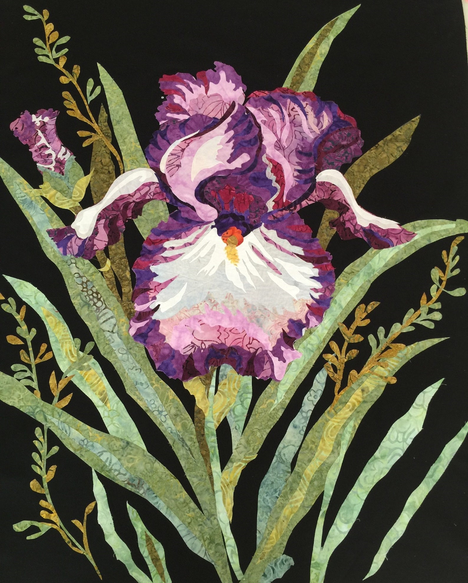 Iris Pattern - Fabulous Fusible Flowers by Melinda Bula Designs - Etsy