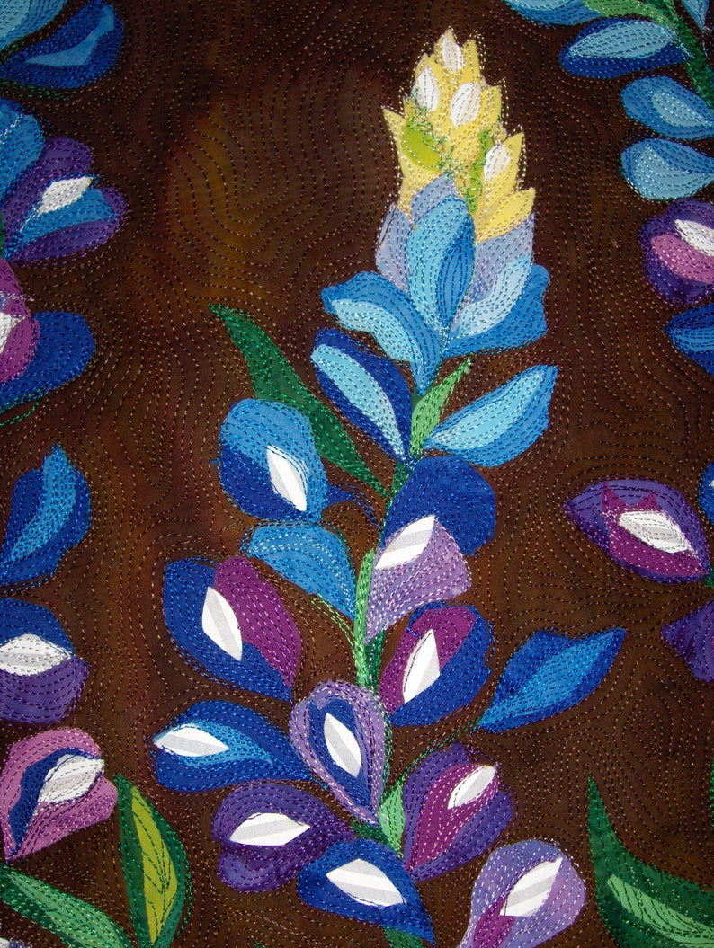 Bluebonnet Pattern Fabulous Fusible Flowers by Melinda Bula | Etsy