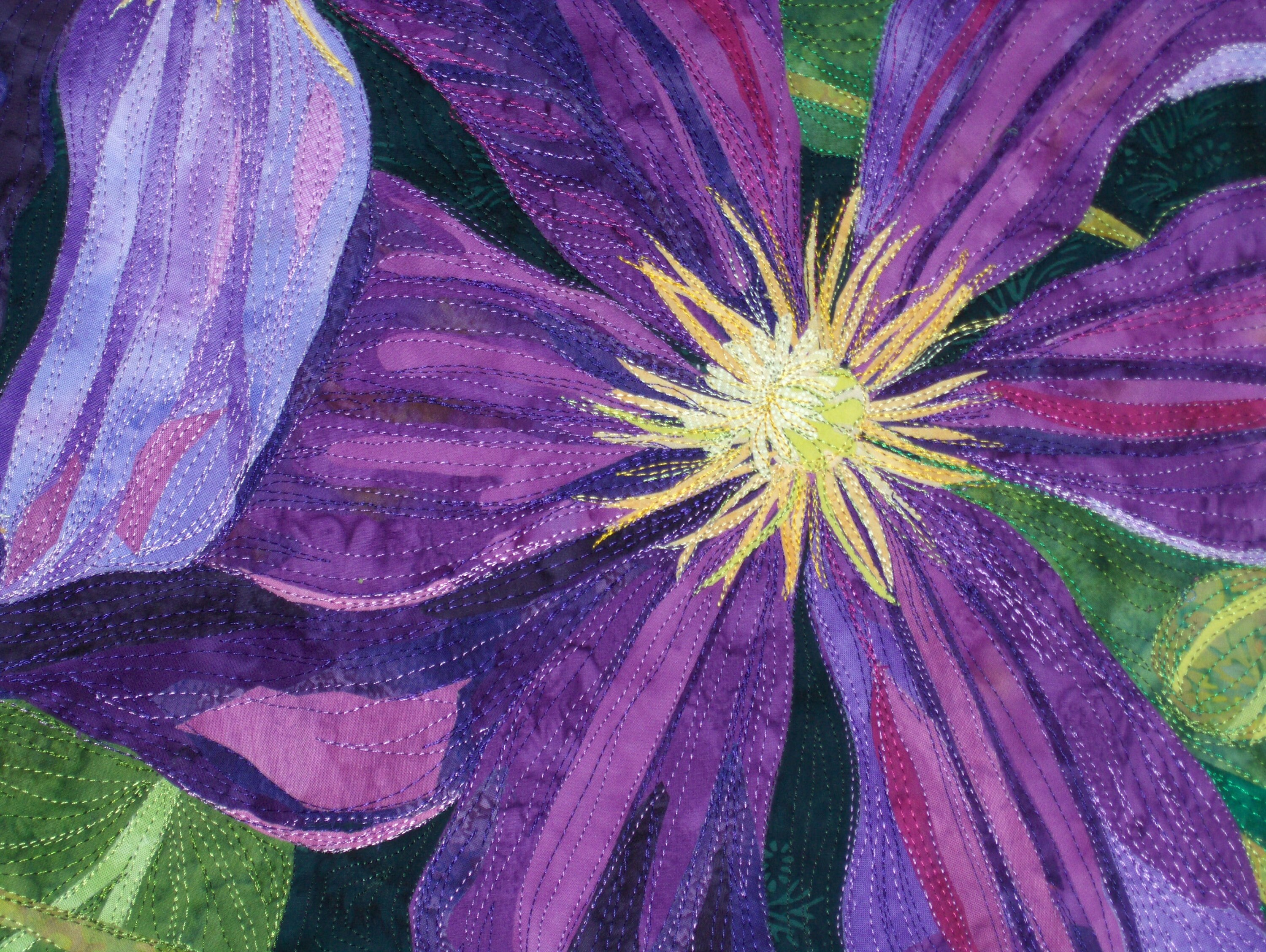 Purple Clematis Kit Fabulous Fusible Flowers by Melinda Bula Designs - Etsy
