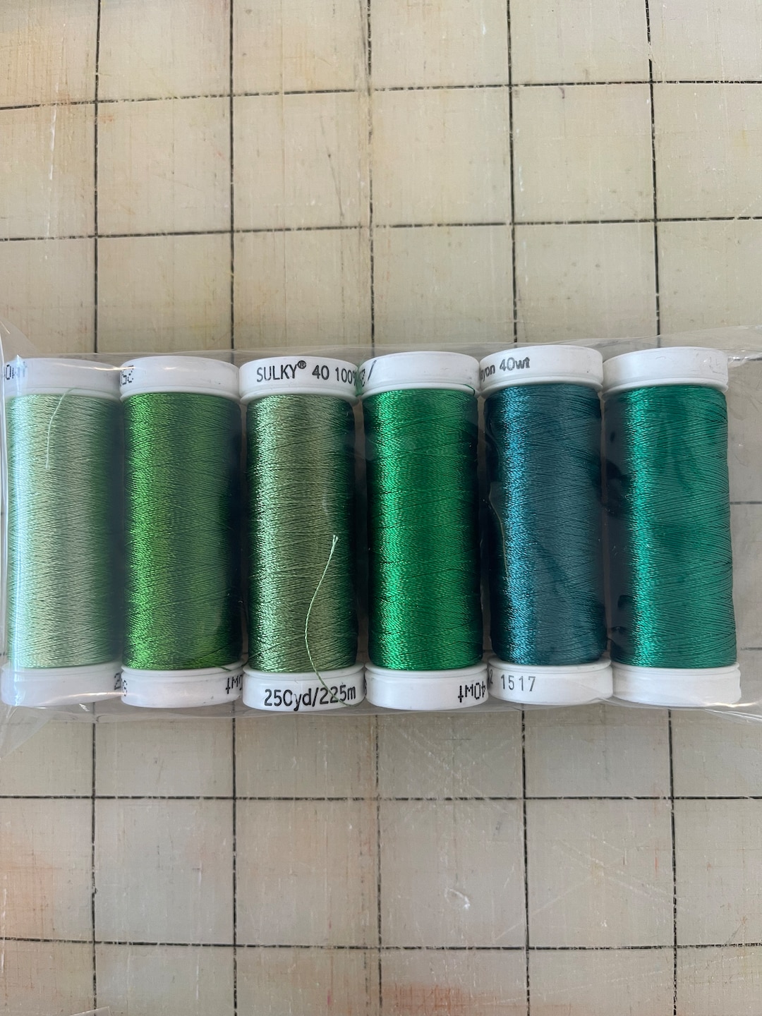 My Favorite Green's - Thread Pack of 6 - Etsy