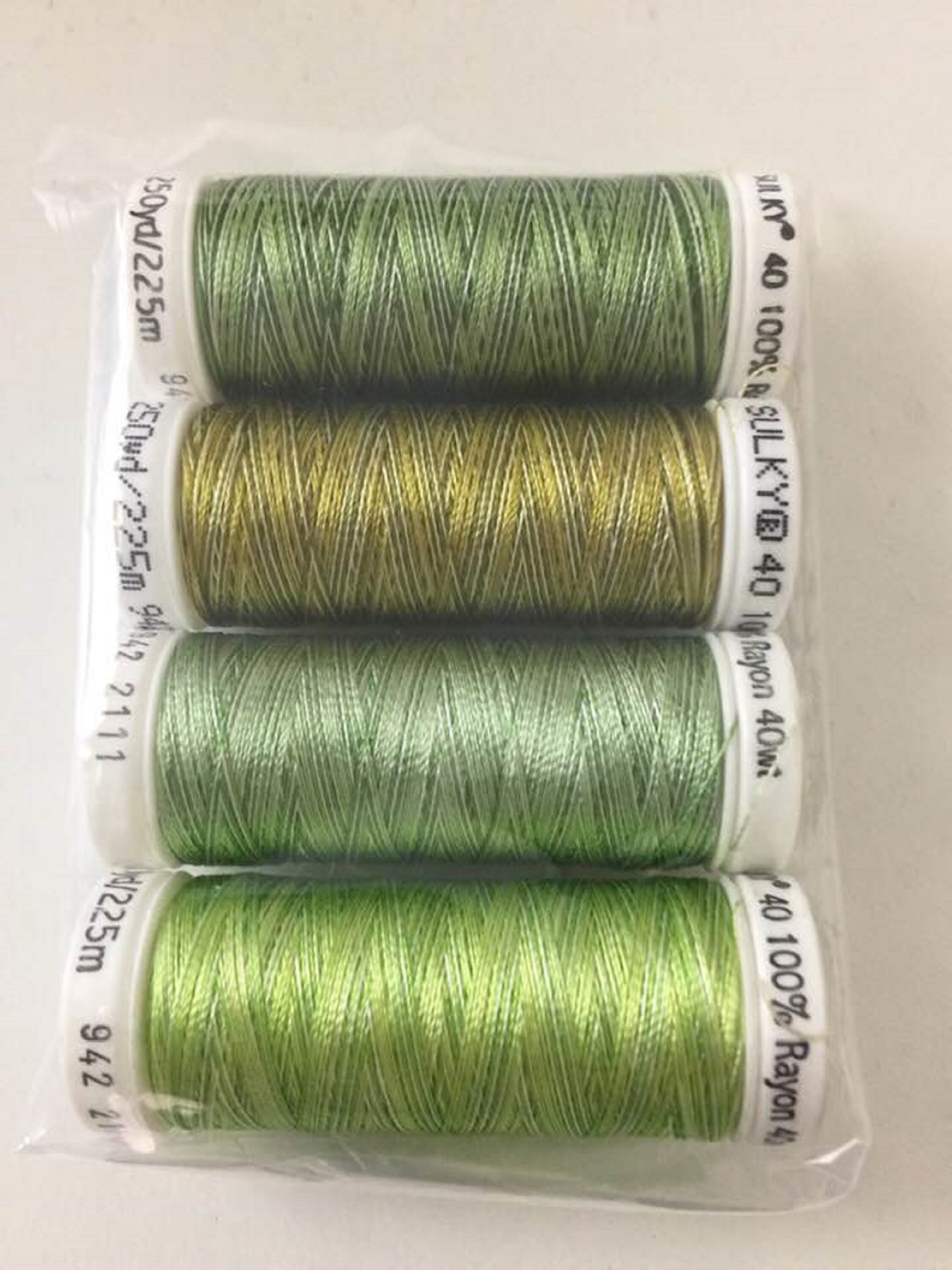Variegated Greens Sulky 40-weight Thread Pack From Melinda Bula Designs ...