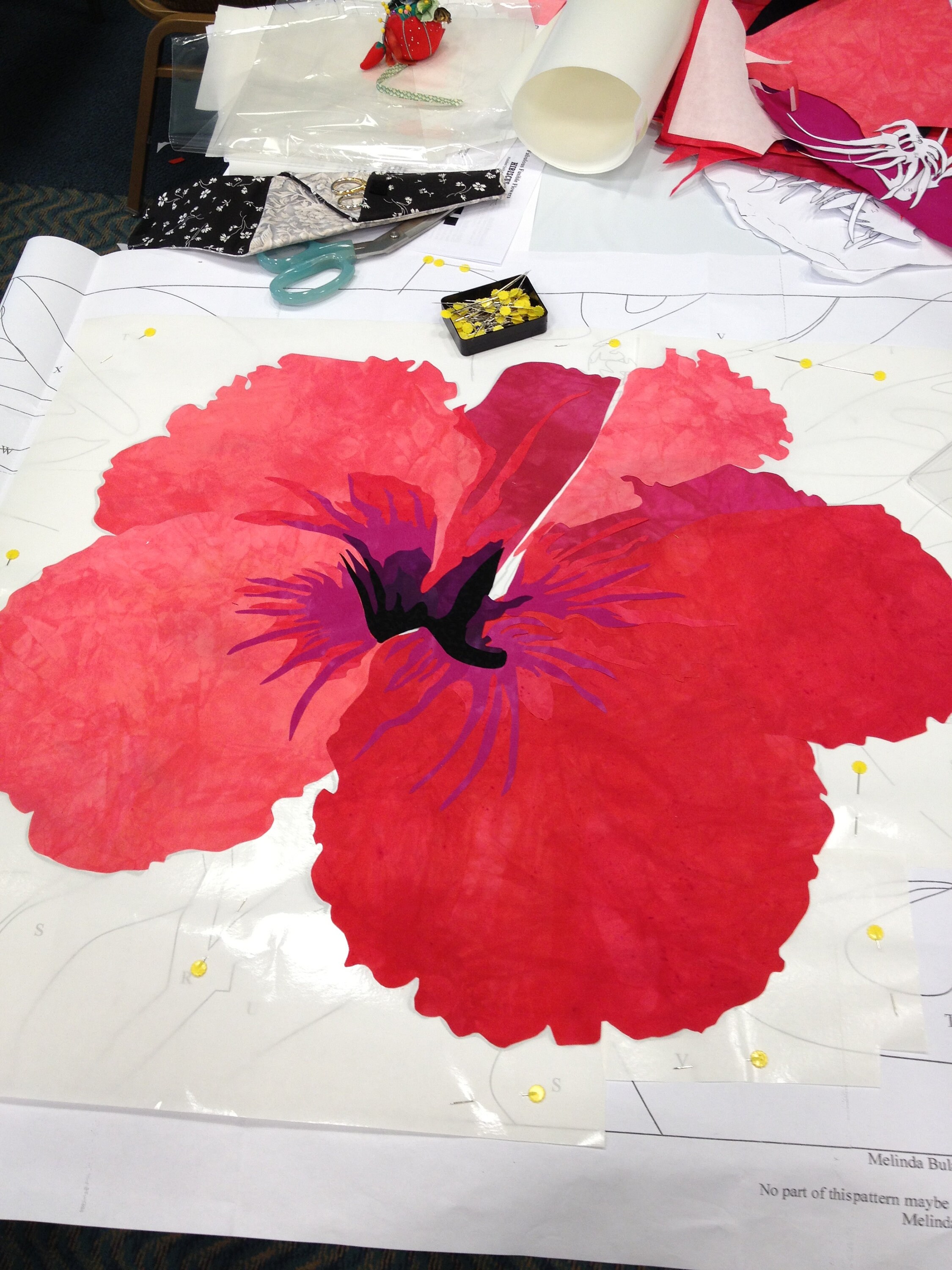 Hibiscus Kit - in 3 Colors - Fabulous Fusible Flowers by Melinda Bula ...