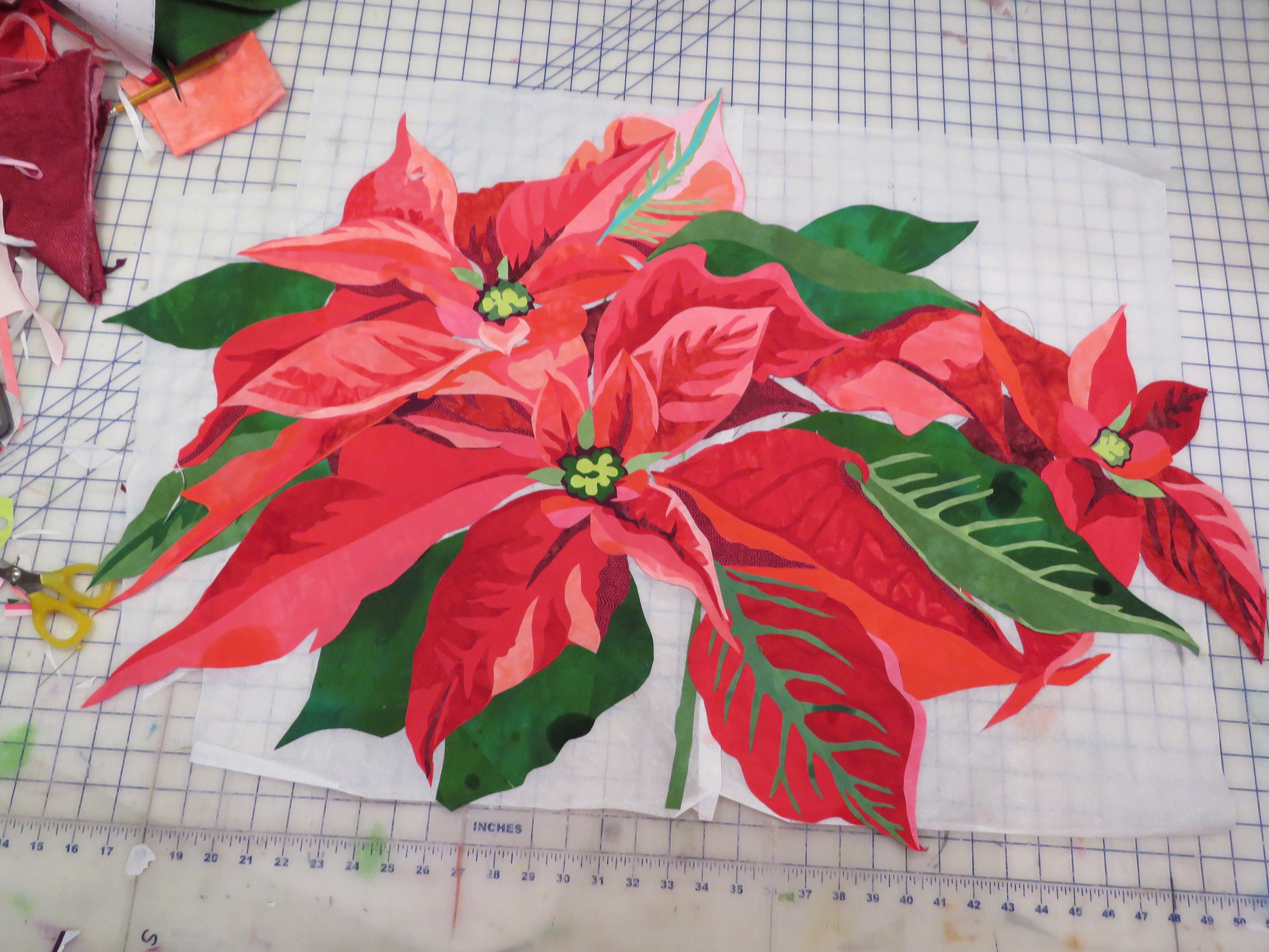 Poinsettia Pattern by Melinda Bula - Etsy