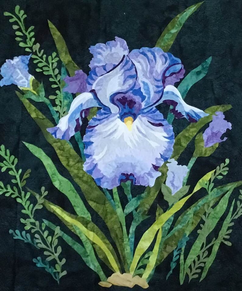 Iris Kit 2 Colorways Fabulous Fusible Flowers by Melinda - Etsy