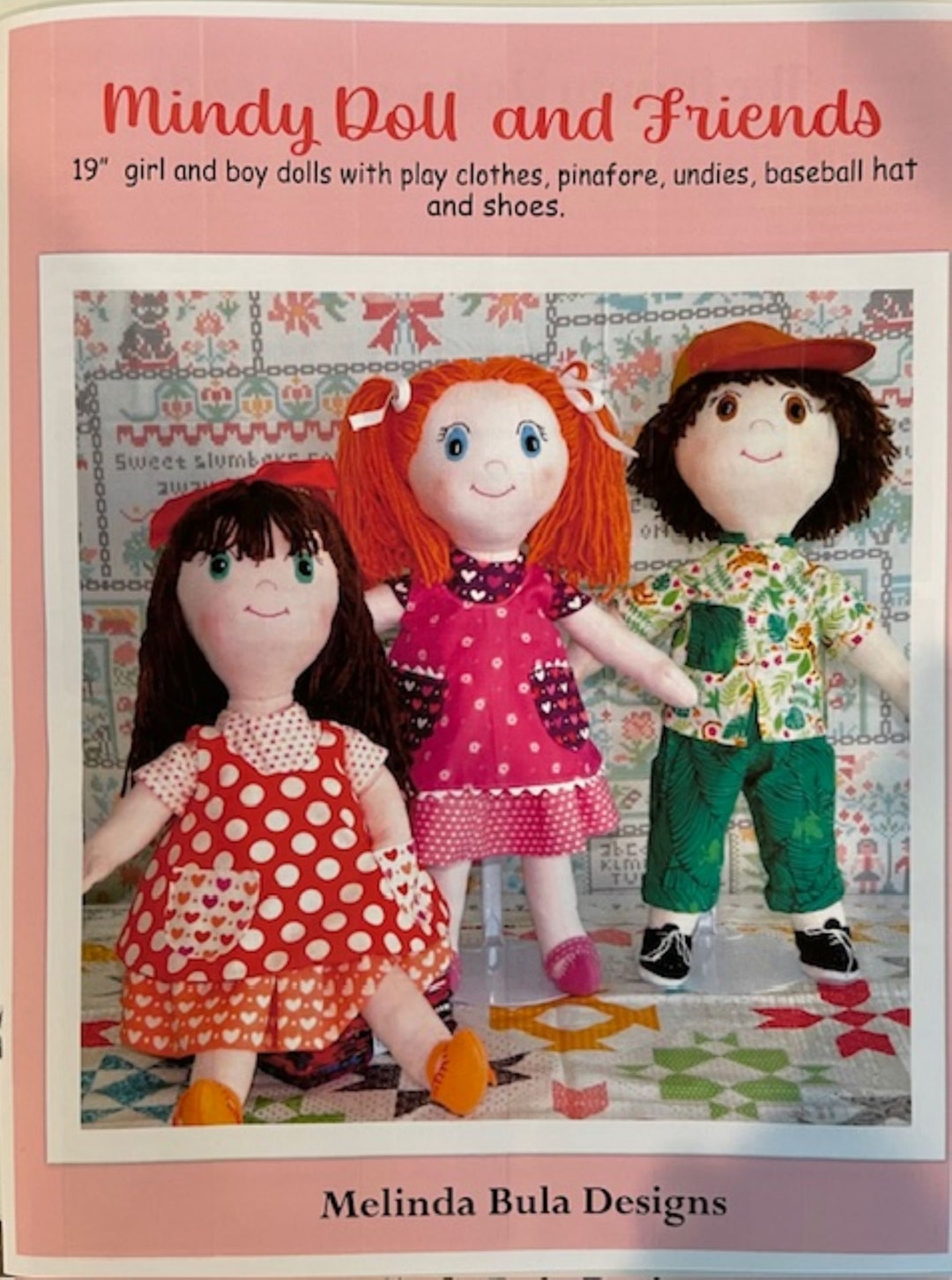 Mindy Doll and Friends 19" Stuffed Doll Pattern - Etsy