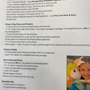 Mindy Doll and Friends 19" Stuffed Doll Pattern - Etsy