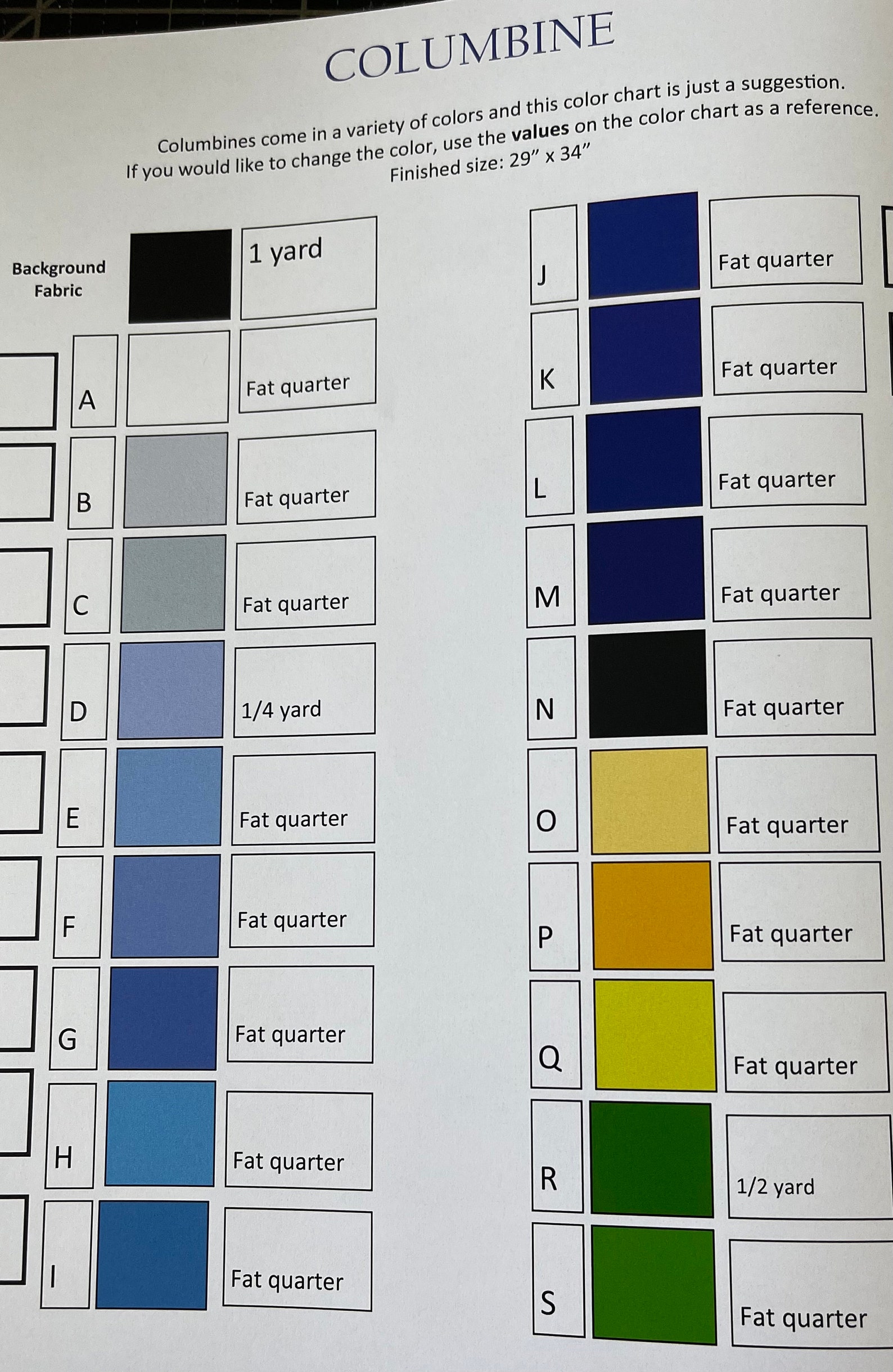 Columbine Pattern Booklet Melinda Bula Designs - Etsy