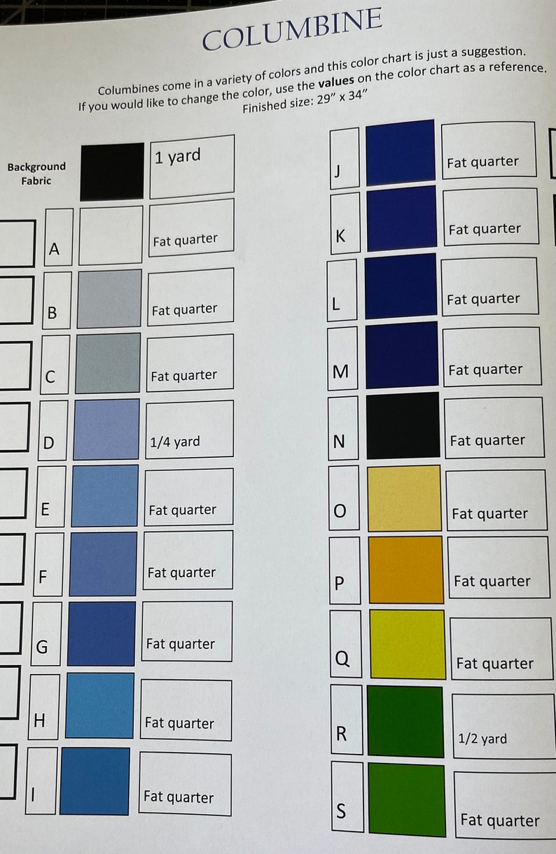 Columbine Pattern Booklet- Melinda Bula Designs - Etsy
