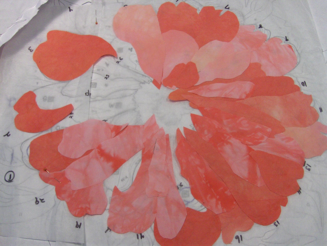 Zinnia Pattern Fabulous Fusible Flowers by Melinda Bula - Etsy Canada