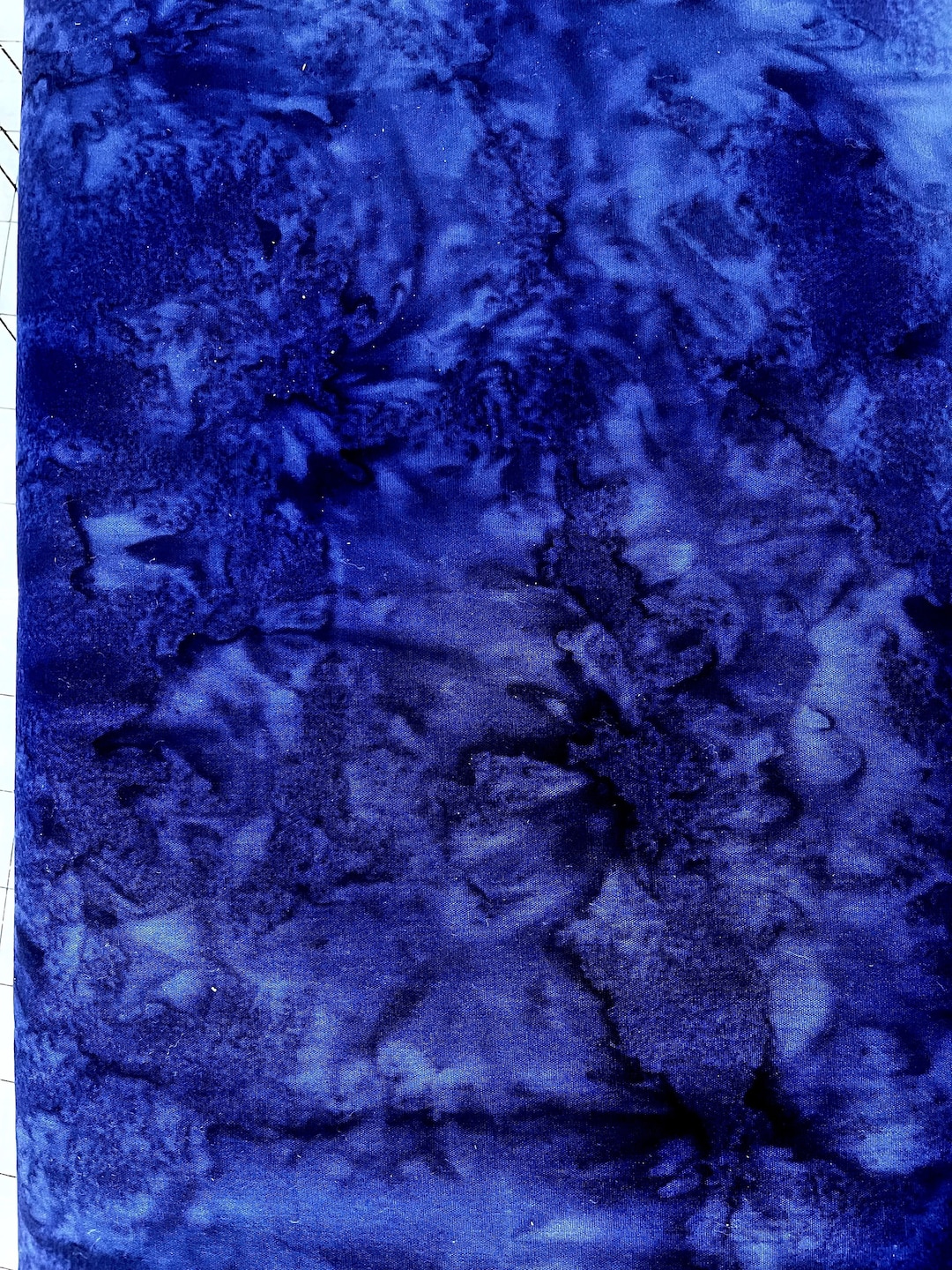 Background Fabric by the Yard- Dark Blue Batik - Etsy