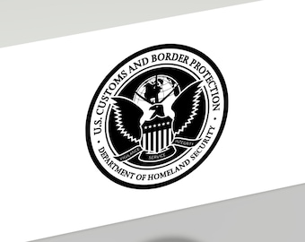 CBP Officer SVG Badge, Customs and Border Protection Officer, Homeland ...