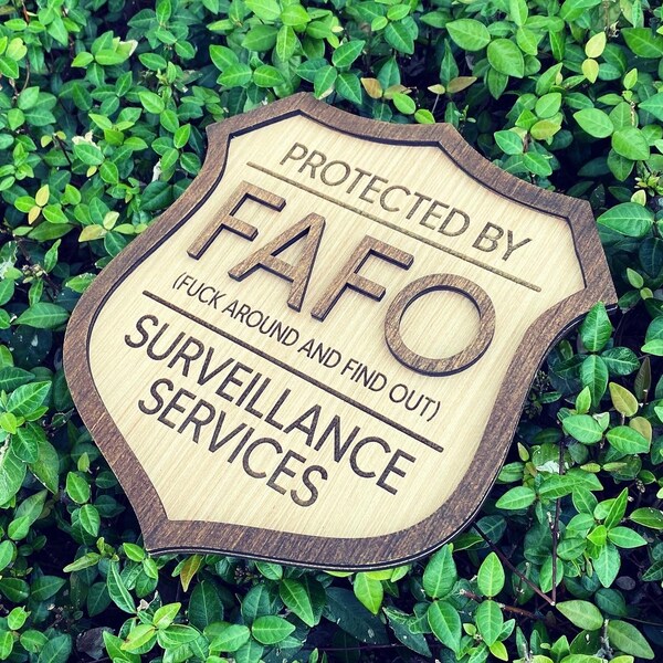 Fafo Yard Sign - Etsy
