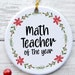 Math Teacher Ornament, Math Teacher Gifts for Women, Math Teacher ...