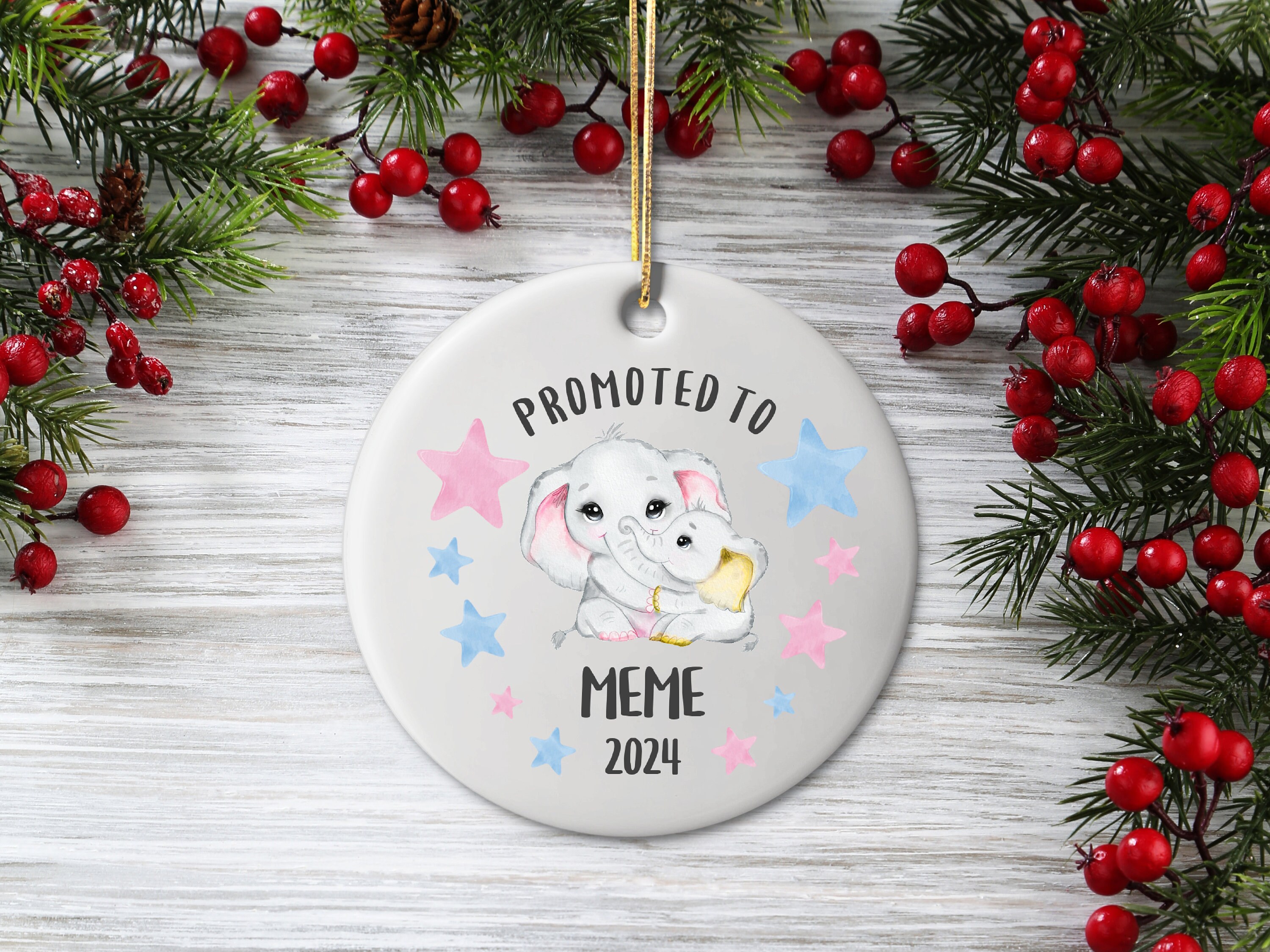 Promoted to Meme 2024 Ornament, Meme 2024 Gift, Meme Christmas Ornament ...