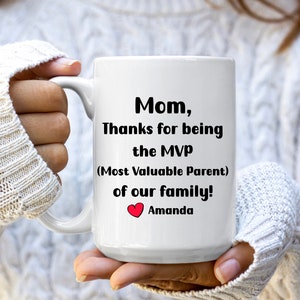 Funny Mom Mug, MVP Mom Gift, Personalized Mother's Day Gifts, Best Mom ...