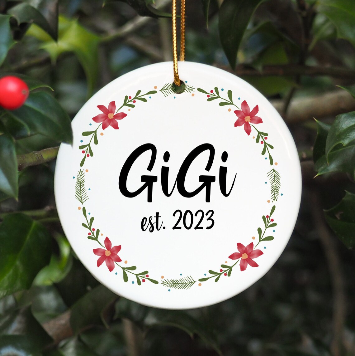 Gigi Est 2023 Ornament New Gigi Gifts for Women Gigi - Etsy
