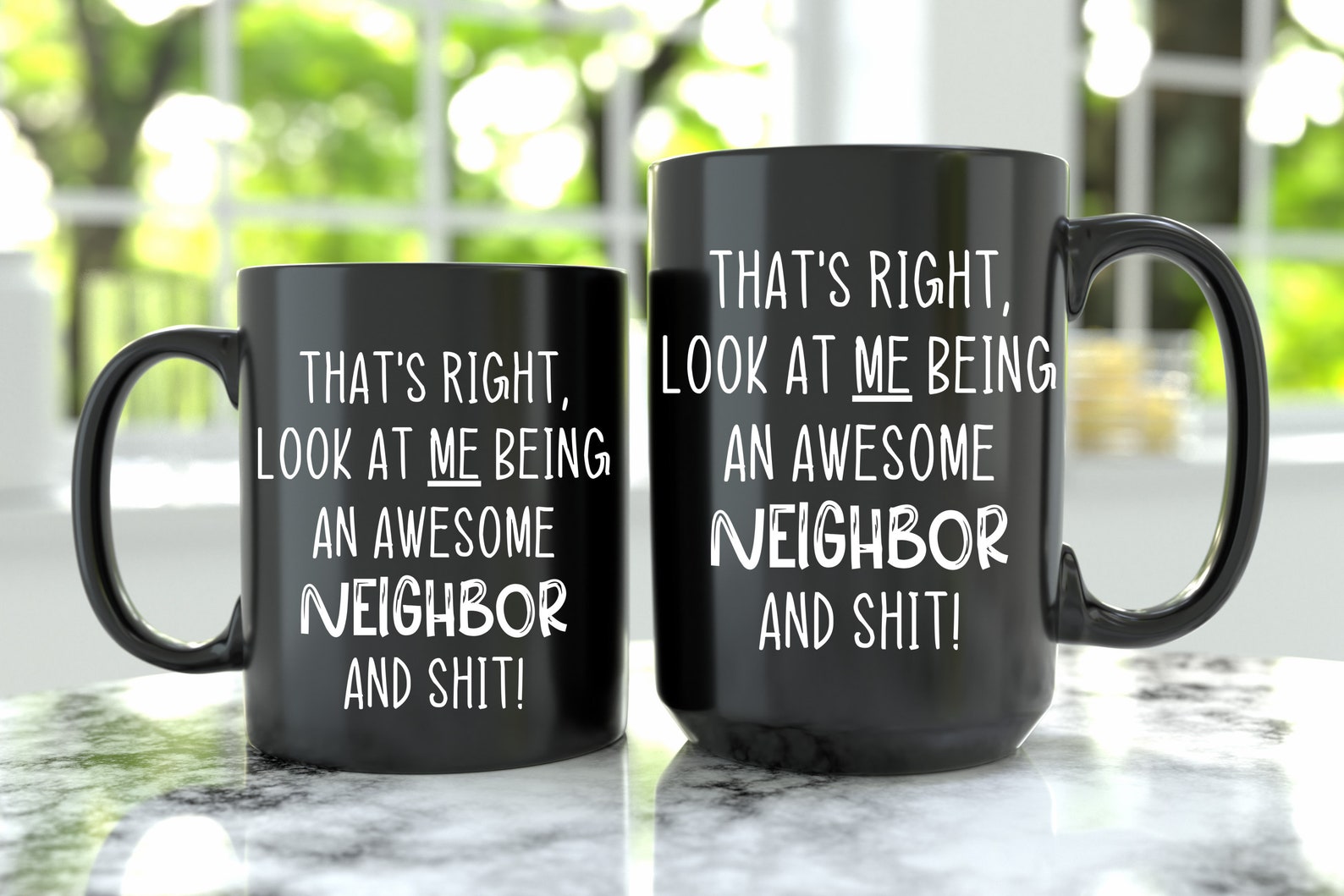 Funny Neighbor Mug, Best Neighbor Gifts, Best Neighbor Ever Gifts, Good ...