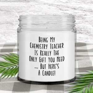 Chemistry Teacher Candle, Gifts for Chemistry Teacher, Chemistry ...