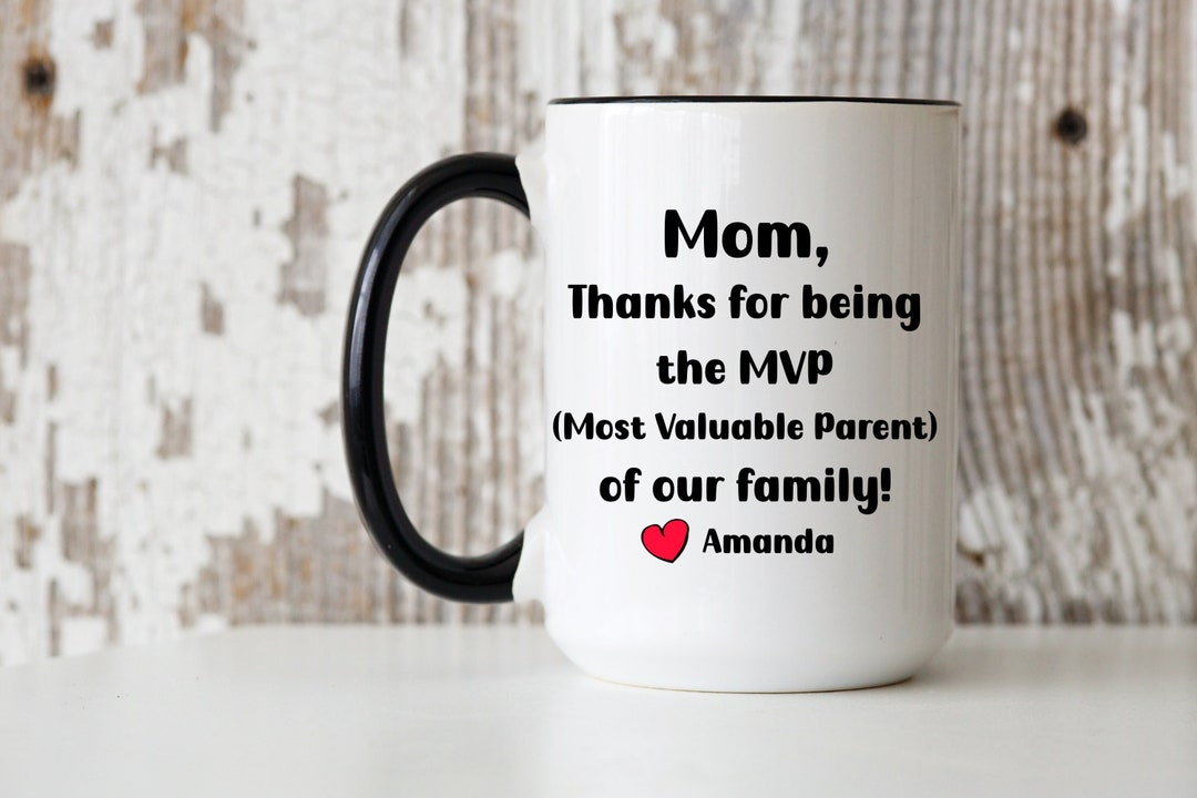 Funny Mom Mug, MVP Mom Gift, Personalized Mother's Day Gifts, Best Mom Birthday Gifts, Mom ...