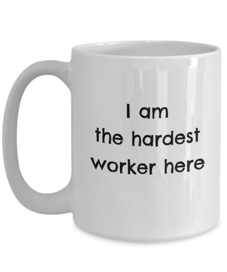 Hardest Worker Mug Funny Office Mug Best Worker Mug Funny - Etsy