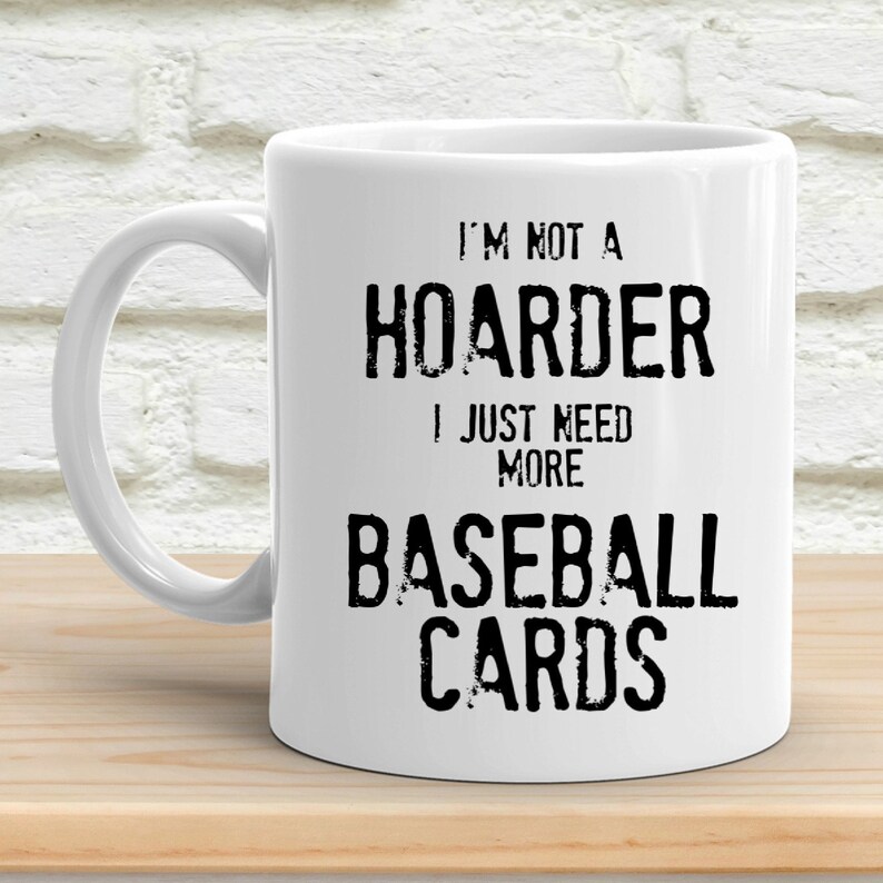 Baseball Card Mug Funny Baseball Gift Idea Baseball Card - Etsy