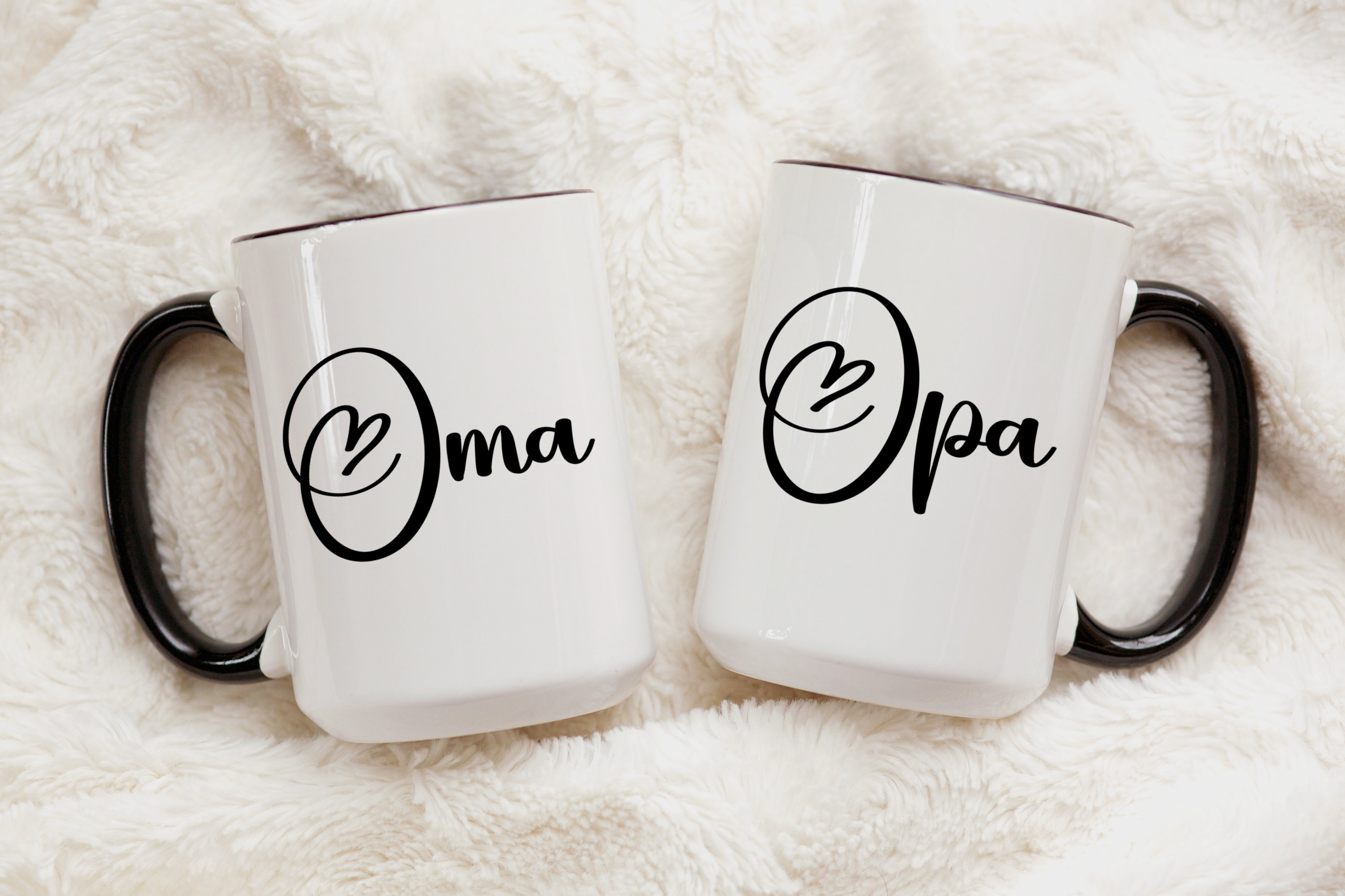 Oma and Opa Mugs, Oma Opa Mug Set, Oma Opa Coffee Mug Set, Oma and Opa ...