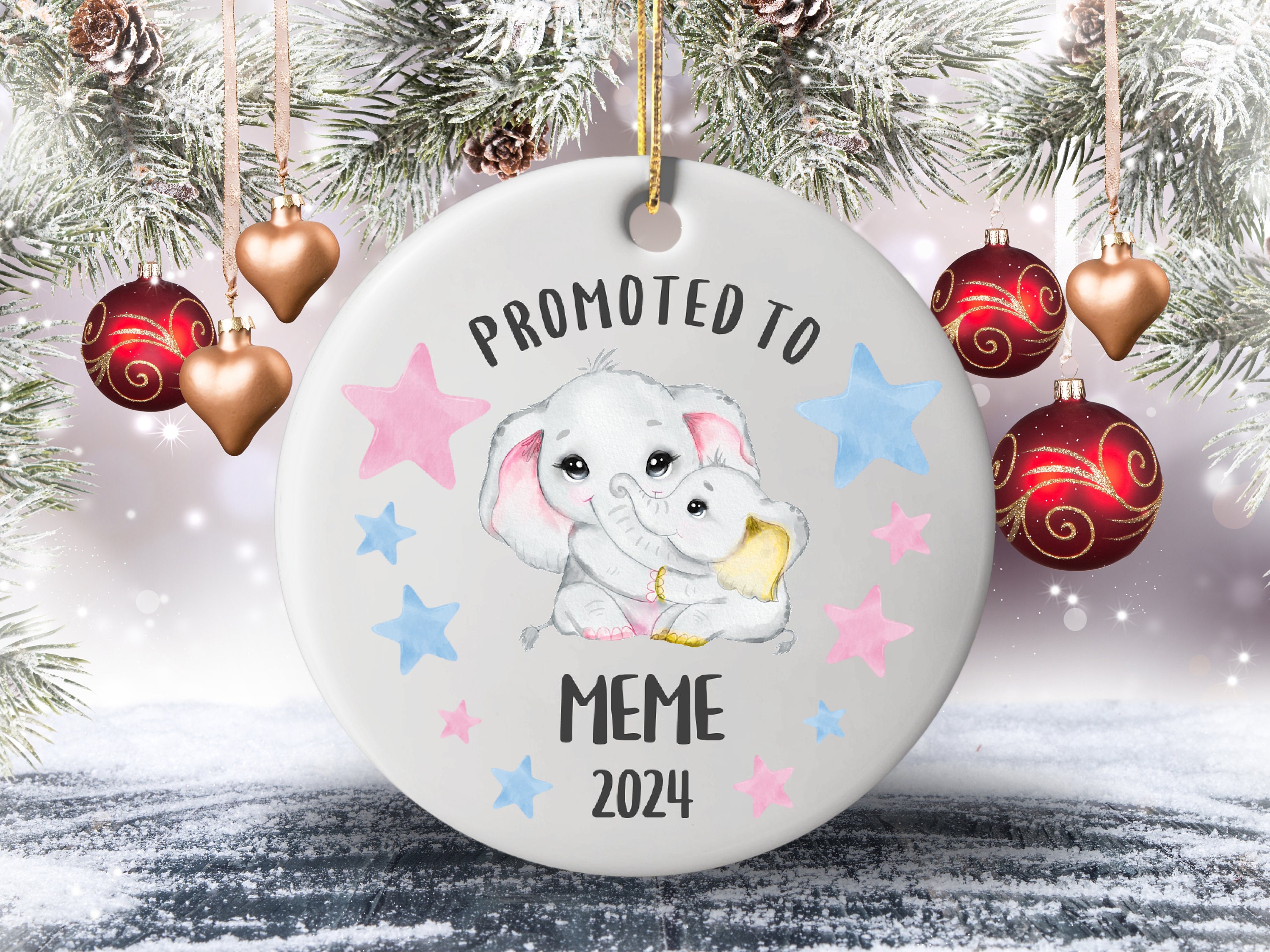 Promoted to Meme 2024 Ornament, Meme 2024 Gift, Meme Christmas Ornament ...