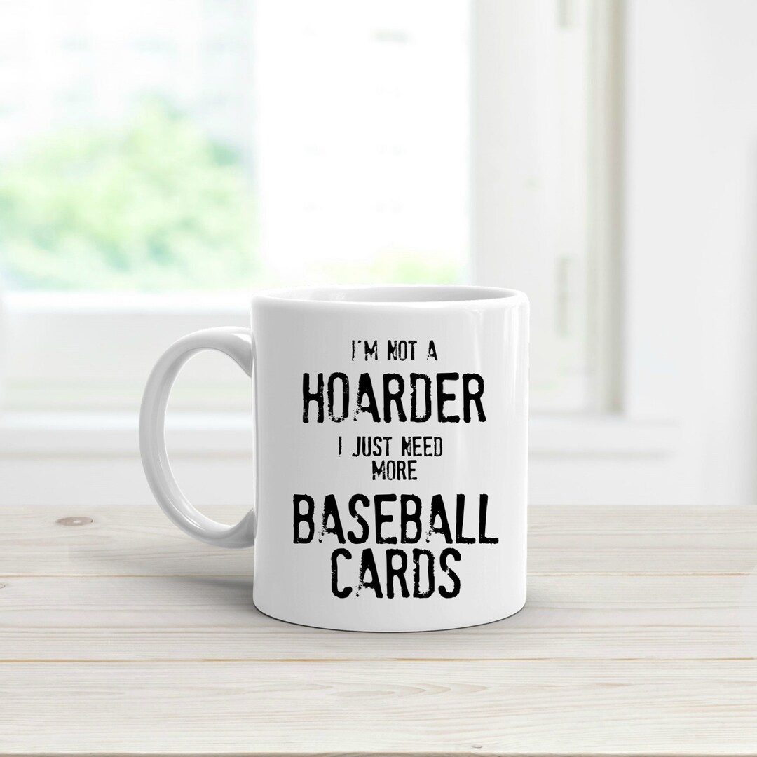 Baseball Card Mug, Funny Baseball Gift Idea, Baseball Card Collector ...