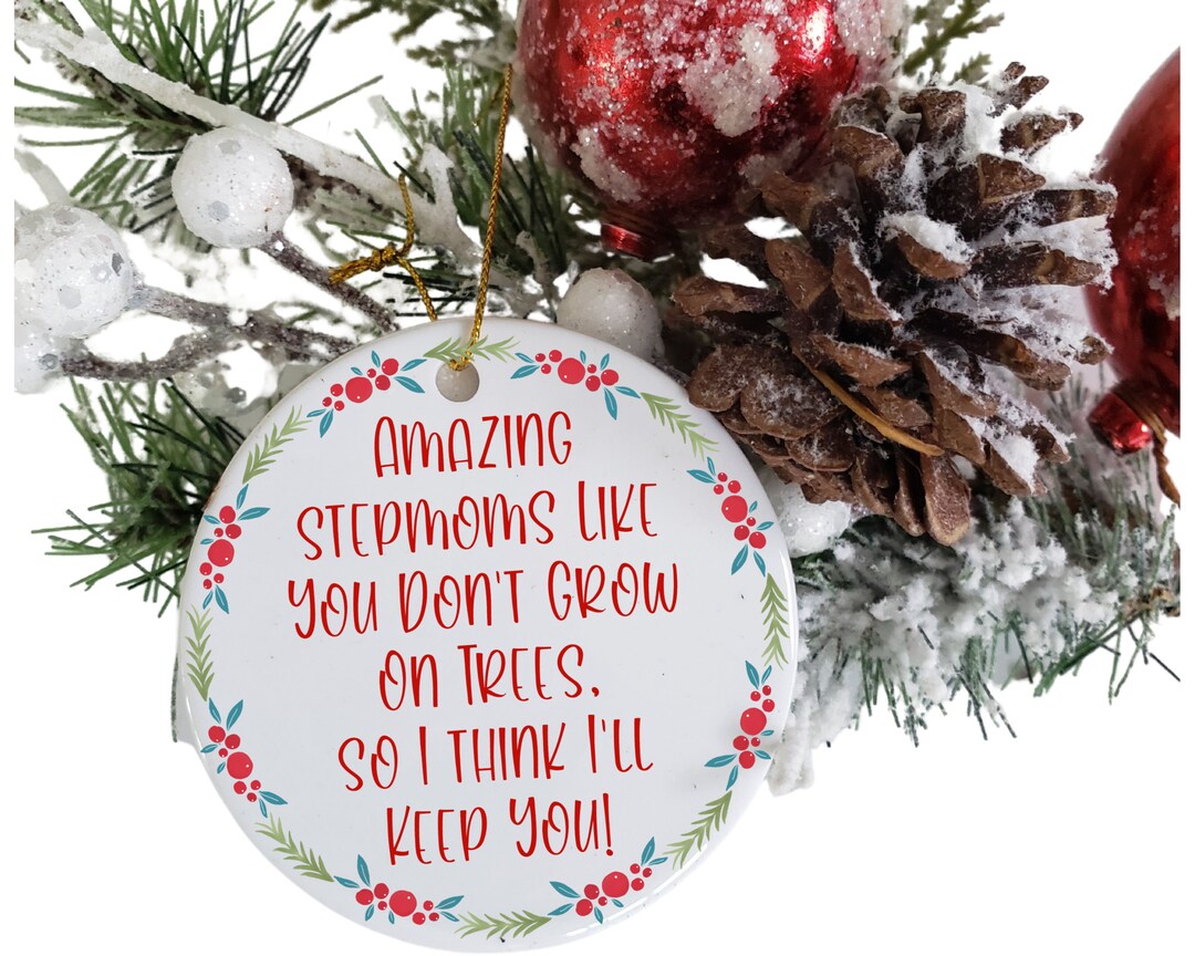 Funny Stepmom Ornament Stepmom Christmas Ts Ts From Etsy Uk