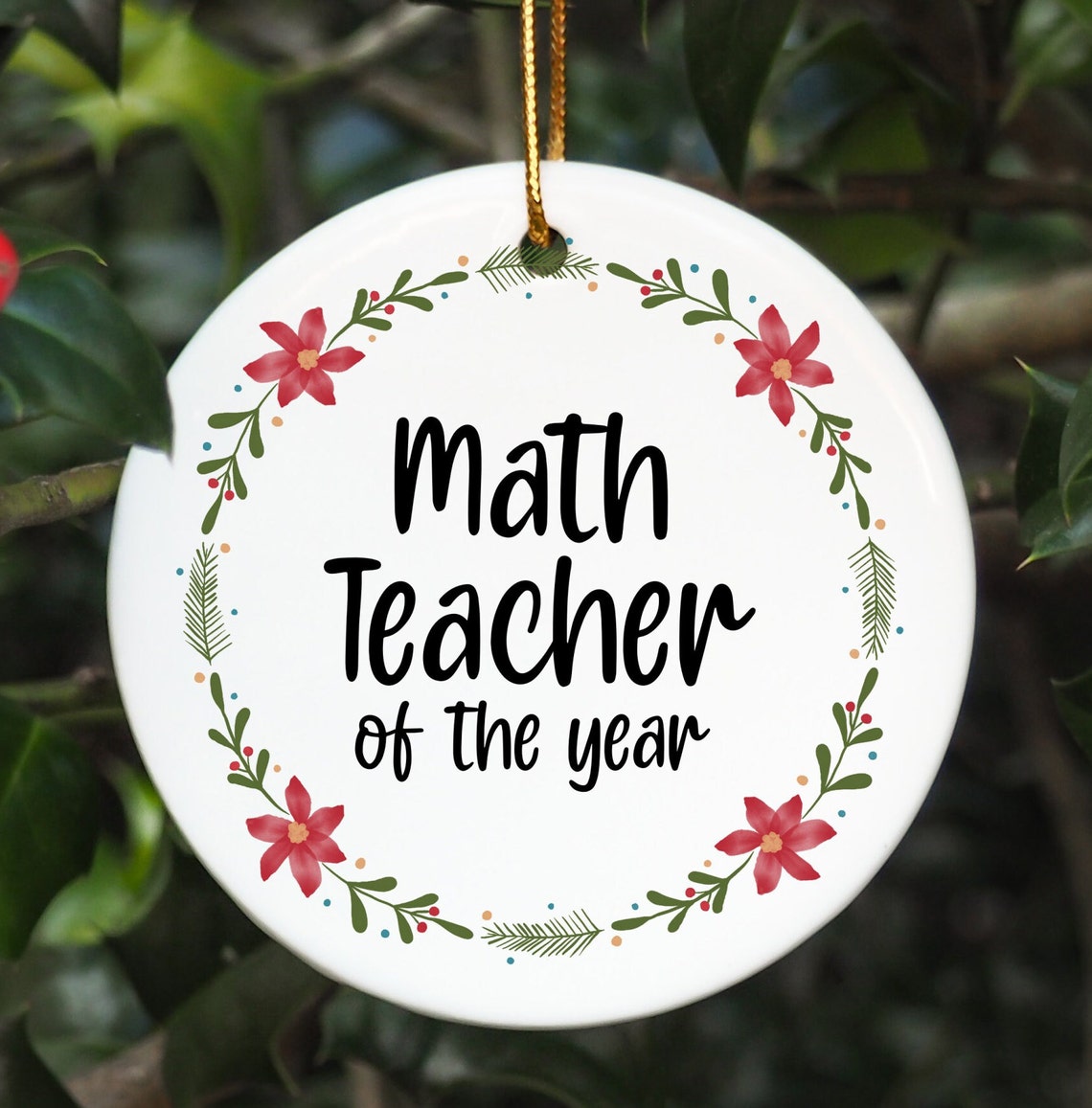 Math Teacher Ornament, Math Teacher Gifts for Women, Math Teacher ...
