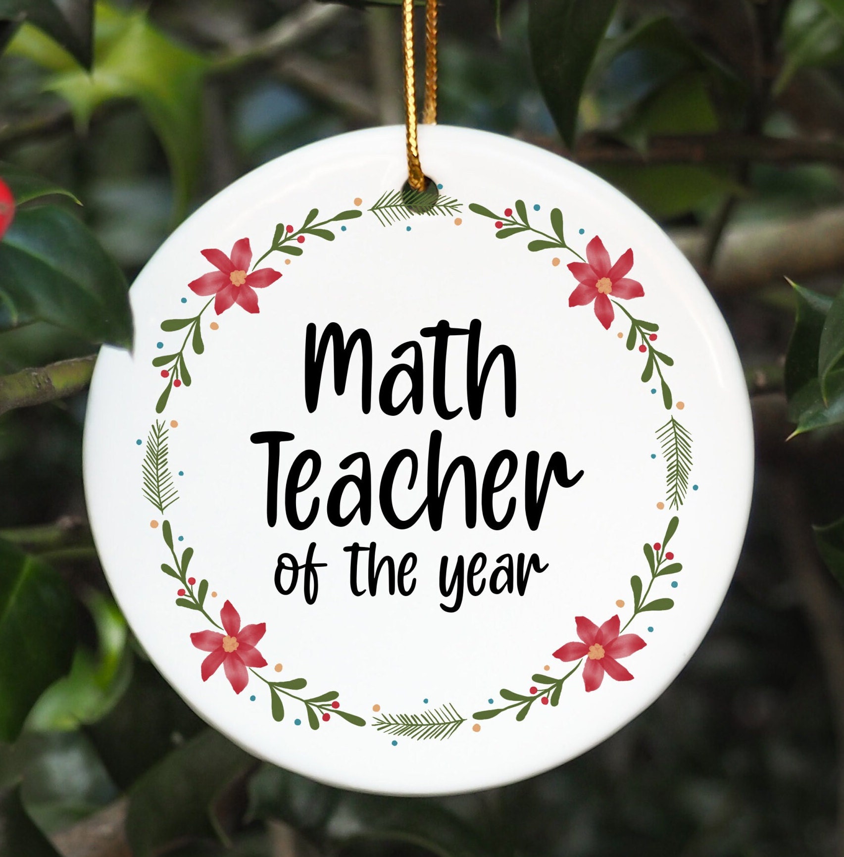 Math Teacher Ornament, Math Teacher Gifts for Women, Math Teacher ...