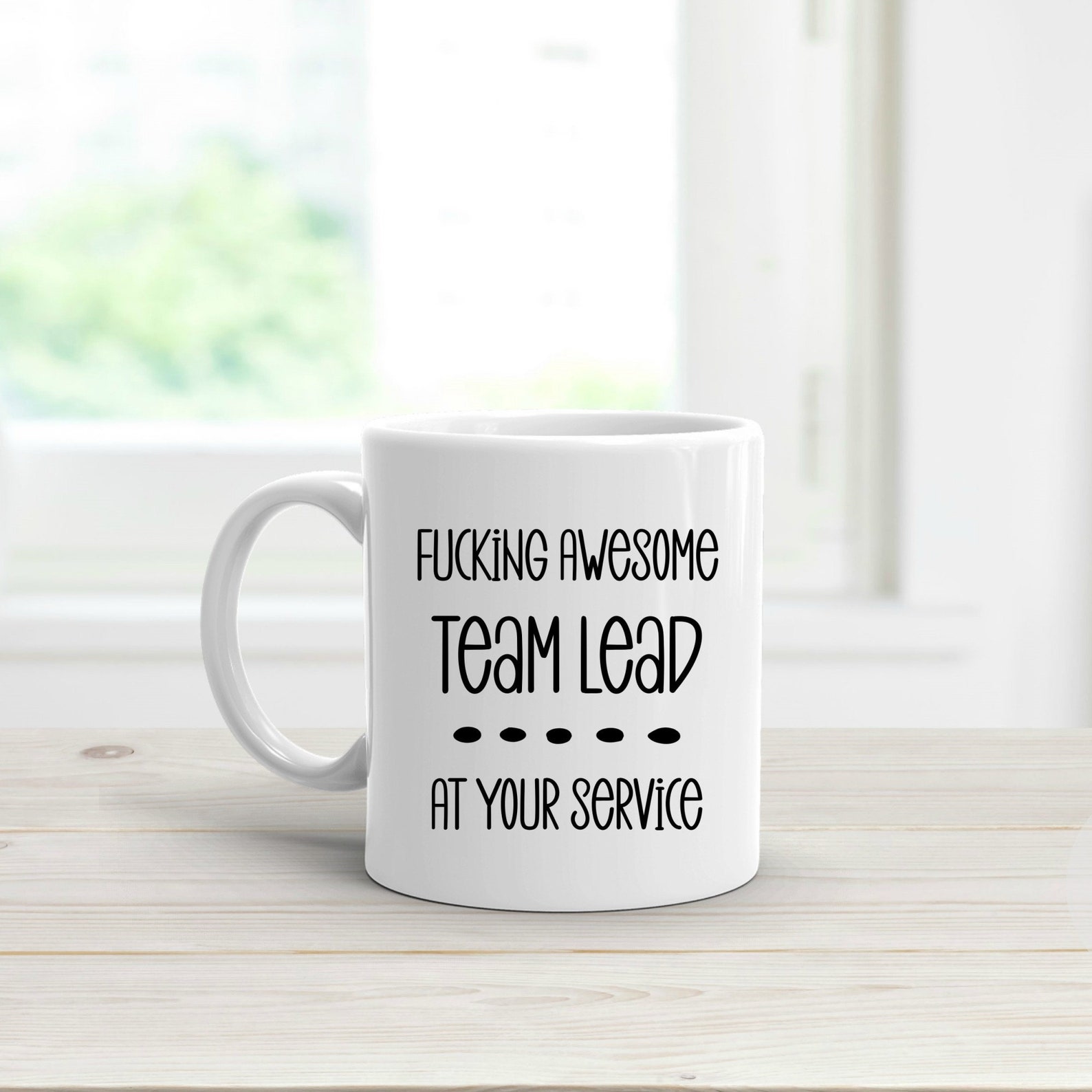 Team Lead Mug Funny Team Lead Gift Ideas Fucking Awesome - Etsy
