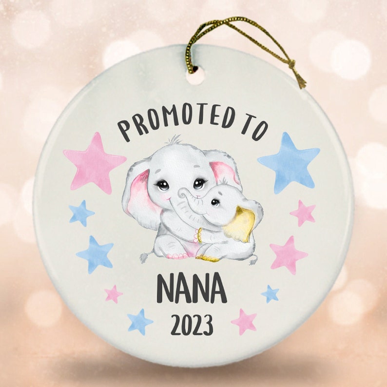 Promoted To Nana 2023 Ornament Nana 2023 T Nana Christmas Etsy