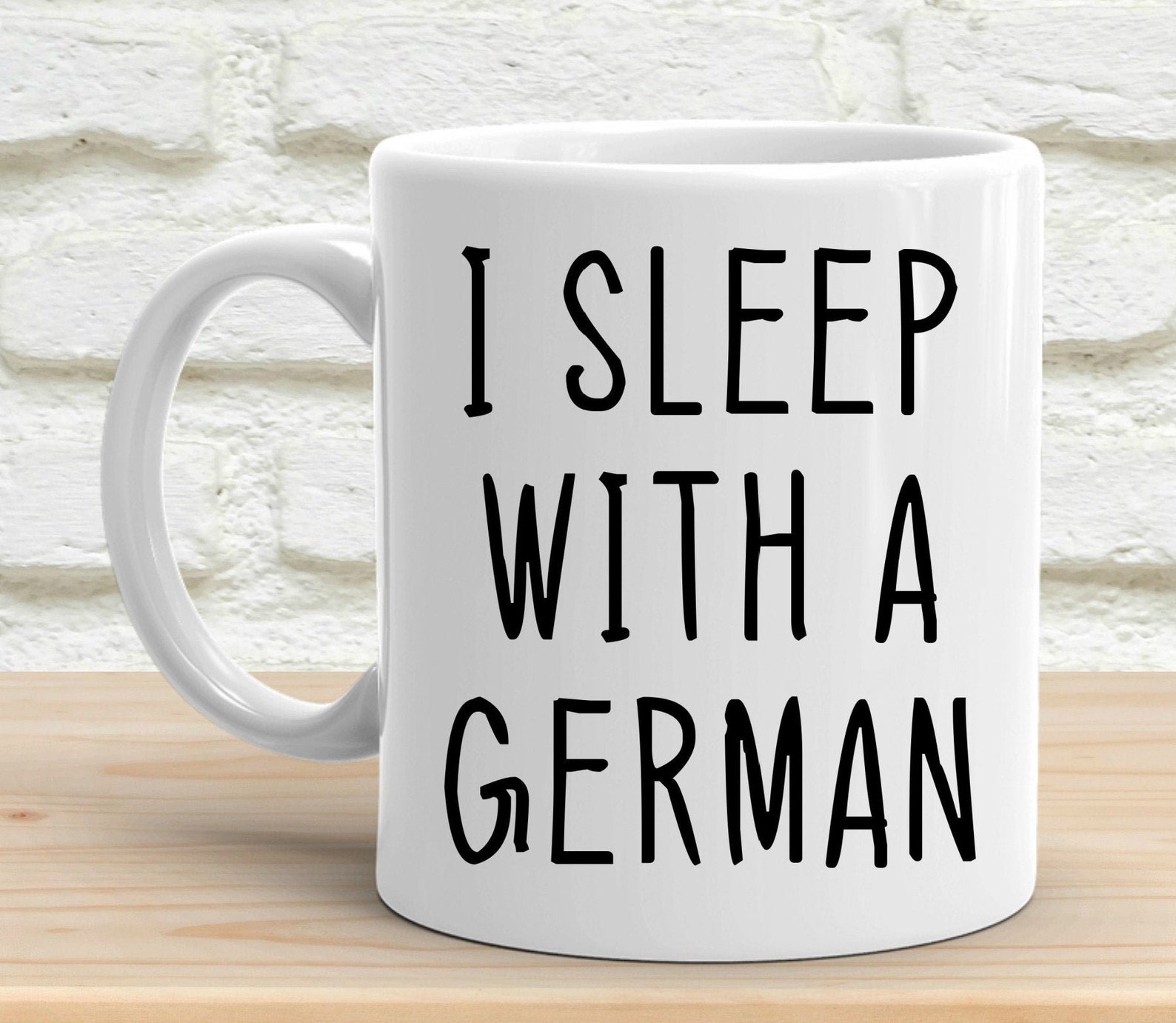German Coffee Mug for Wife Husband, Funny German Gift Ideas - I Sleep ...