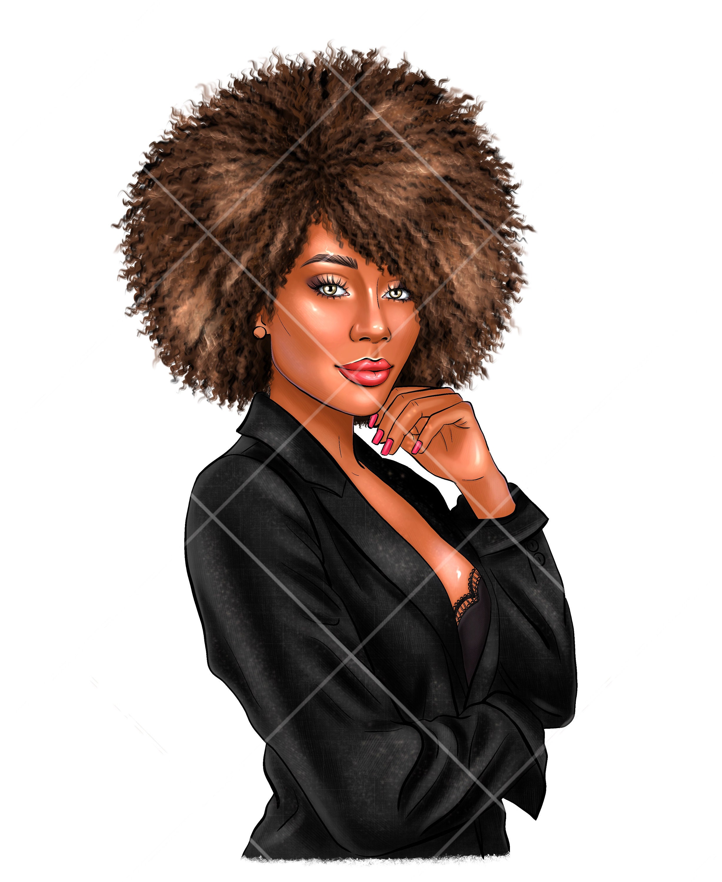 DIGITAL DOWNLOAD Girl Clipart, African Women Clipart, Girl PNG, Digital ...