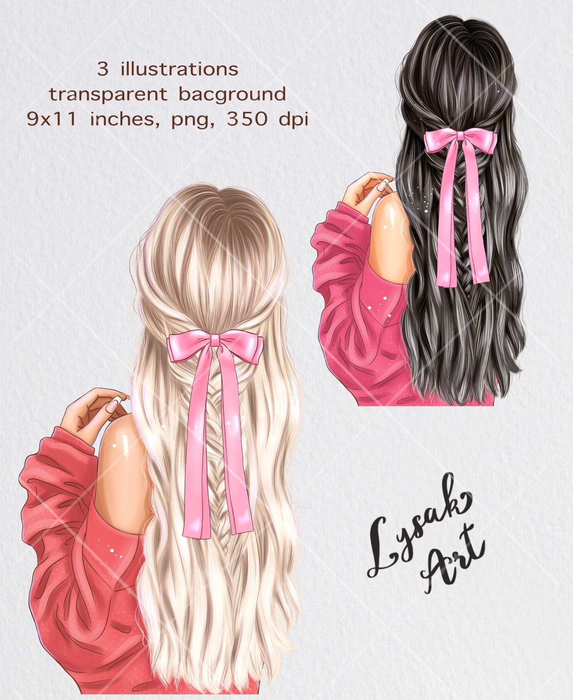 DIGITAL DOWNLOAD Girl Clipart, Cute Girl PNG, Digital Download, Cartoon ...