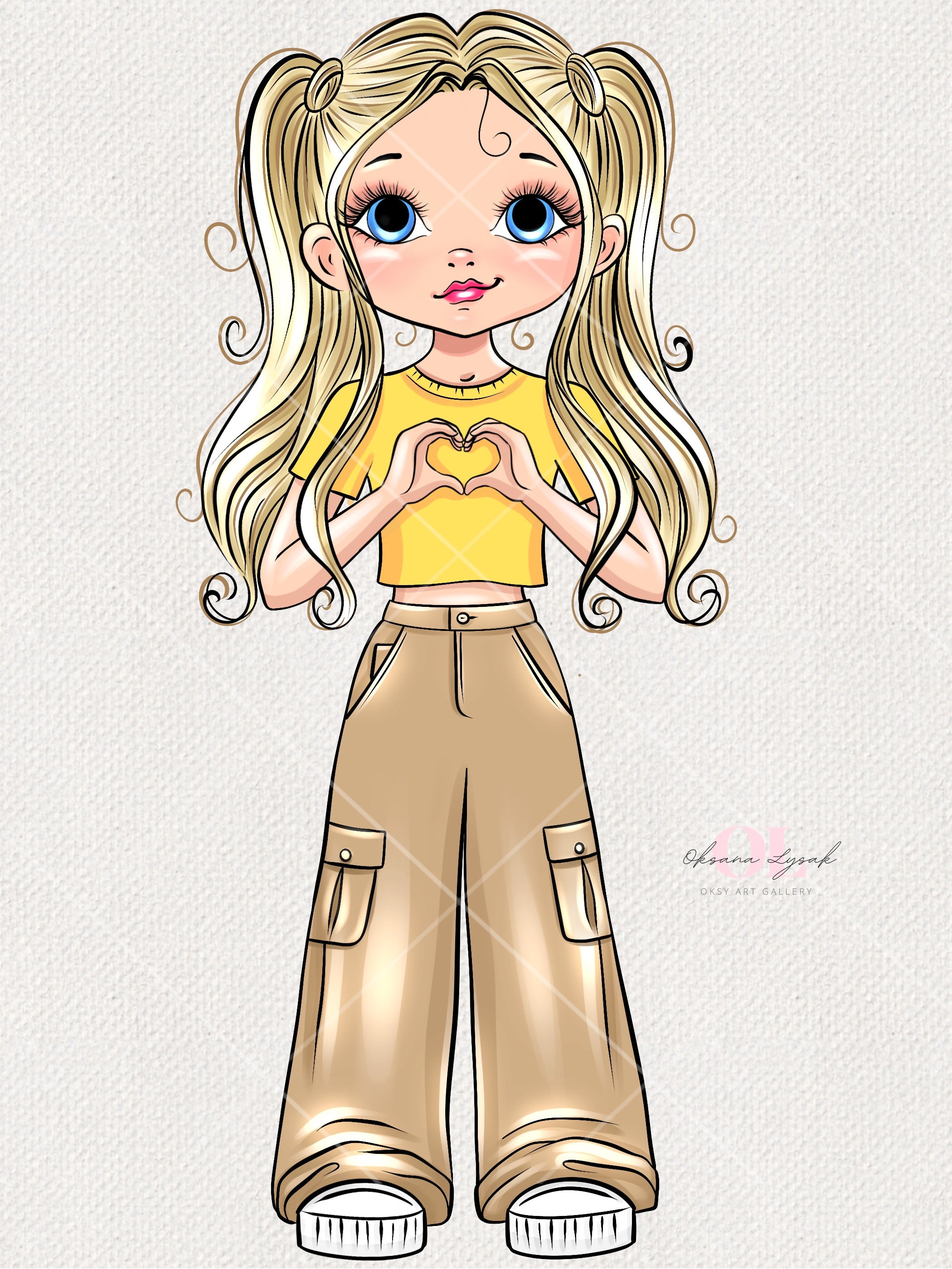 DIGITAL DOWNLOAD Little Girl Clipart, Cute Girl PNG, Digital Download ...