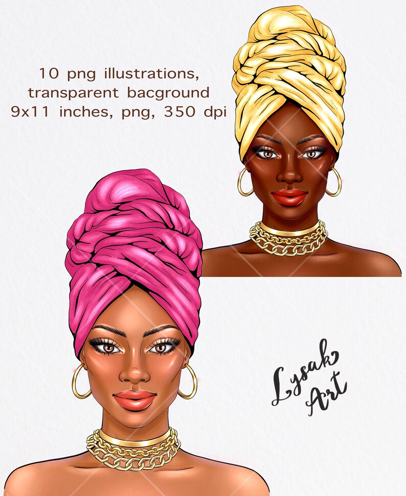 DIGITAL DOWNLOAD Girl Clipart, African Women Clipart, Girl PNG, Digital ...