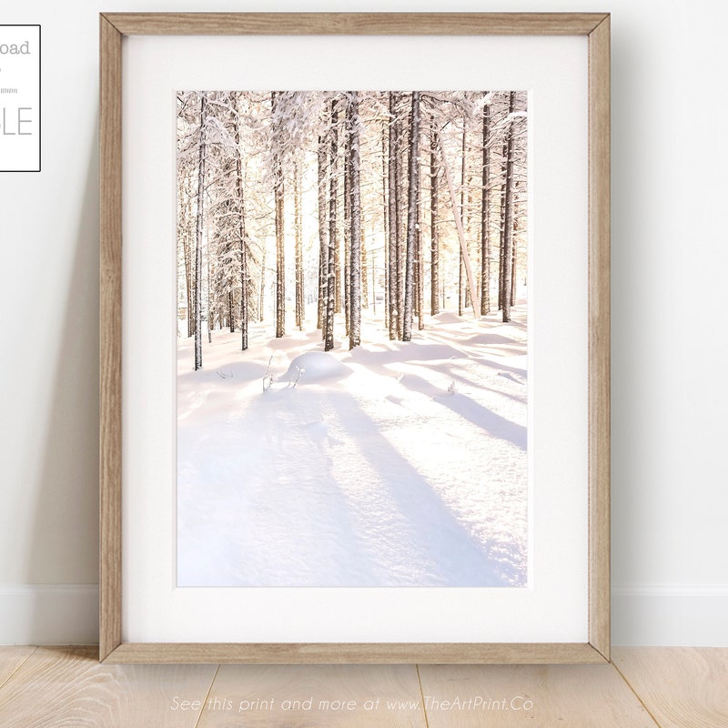 Winter Tree Print - Etsy