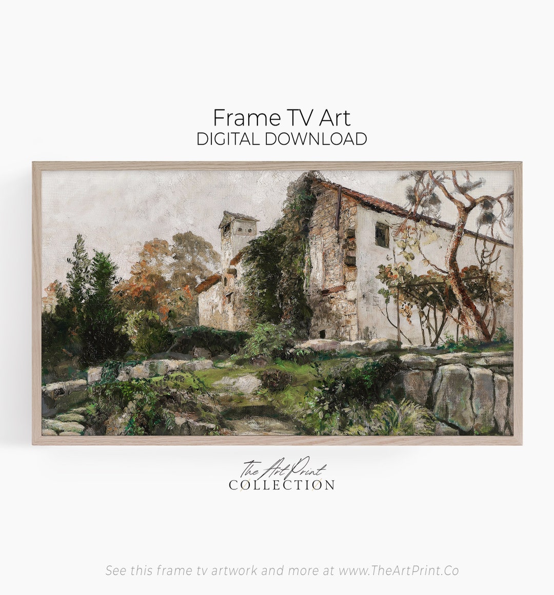 Vintage Country Scenery Frame TV Art (digital Download) - Etsy