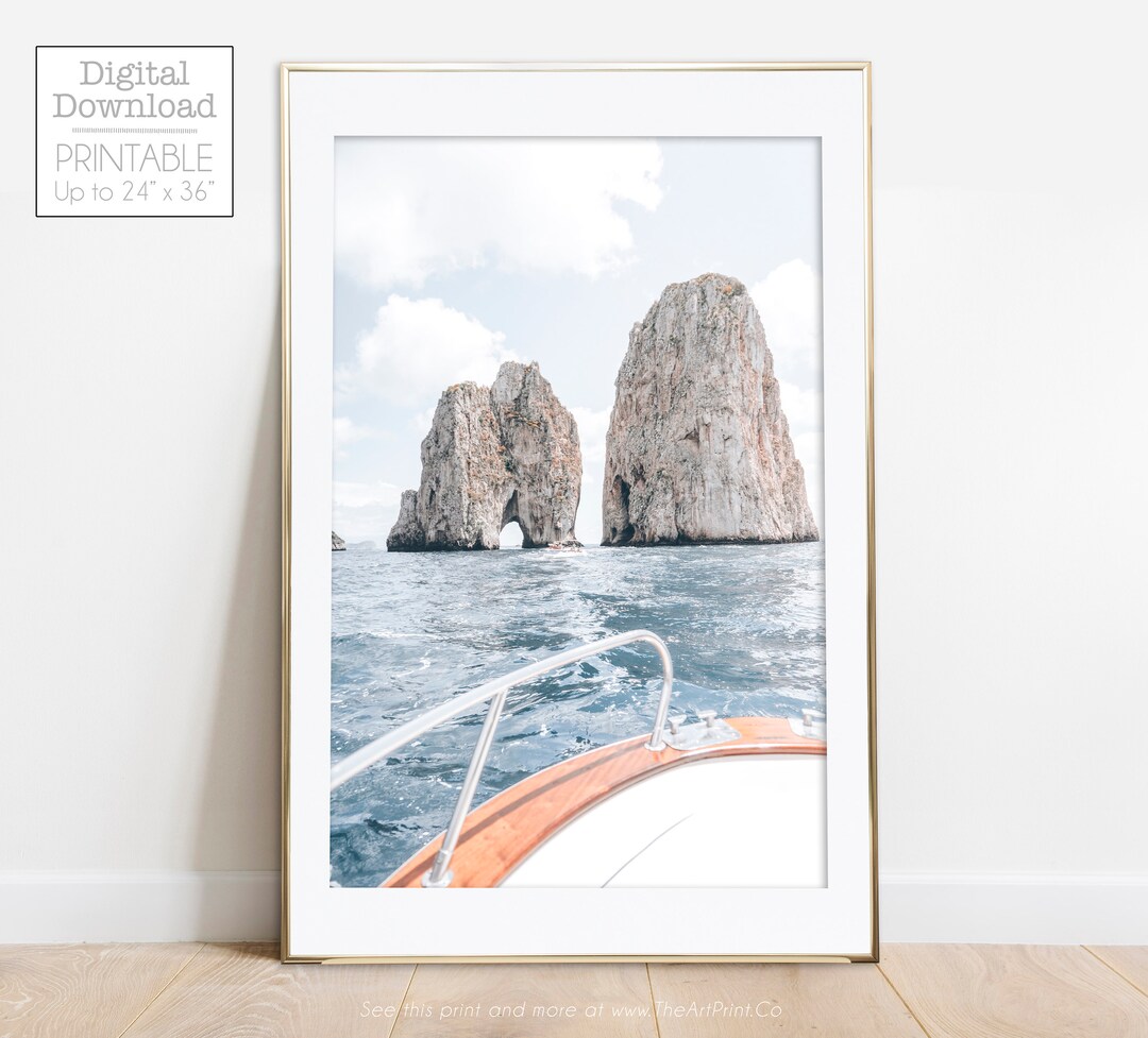 Capri Print, Italy Beach Print, Capri Poster - Etsy